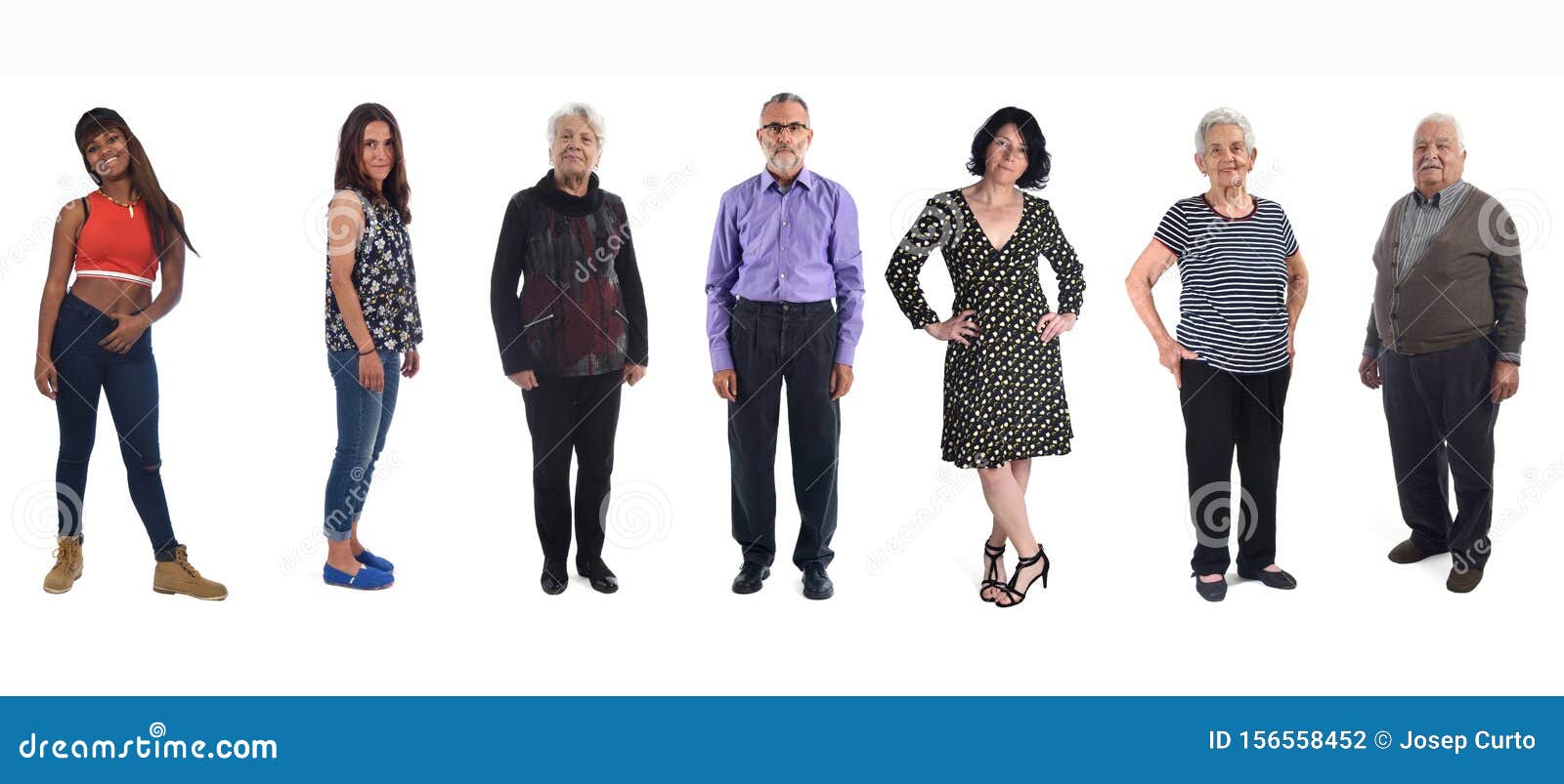 Group of Mixed People on White Stock Photo - Image of adult, cutout ...