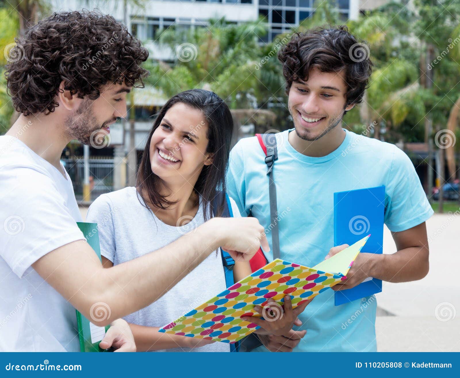 Group of Mixed Students in Discussion Stock Photo - Image of female ...