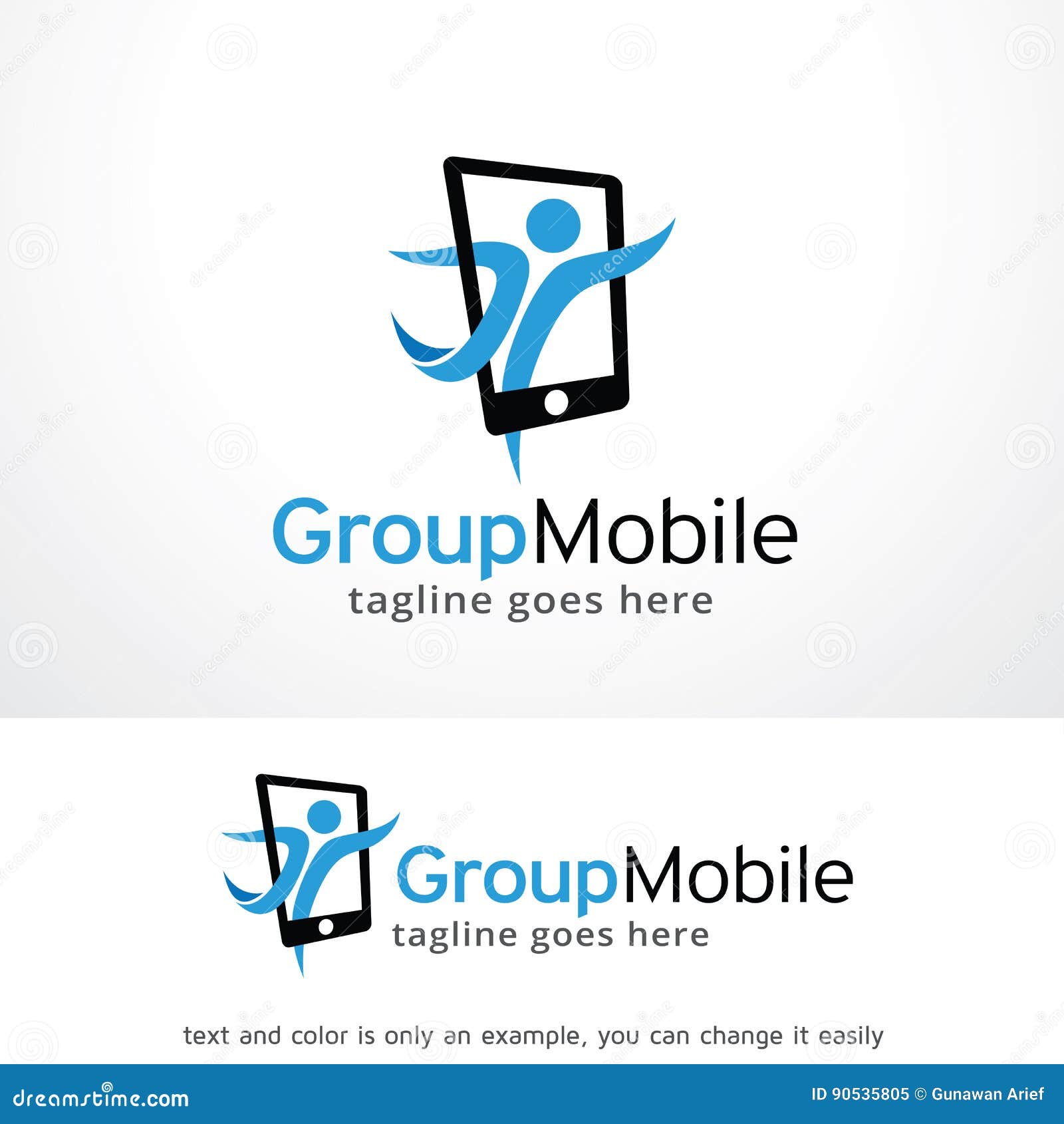 Group Mobile Logo Template Design Vector, Emblem, Design Concept ...