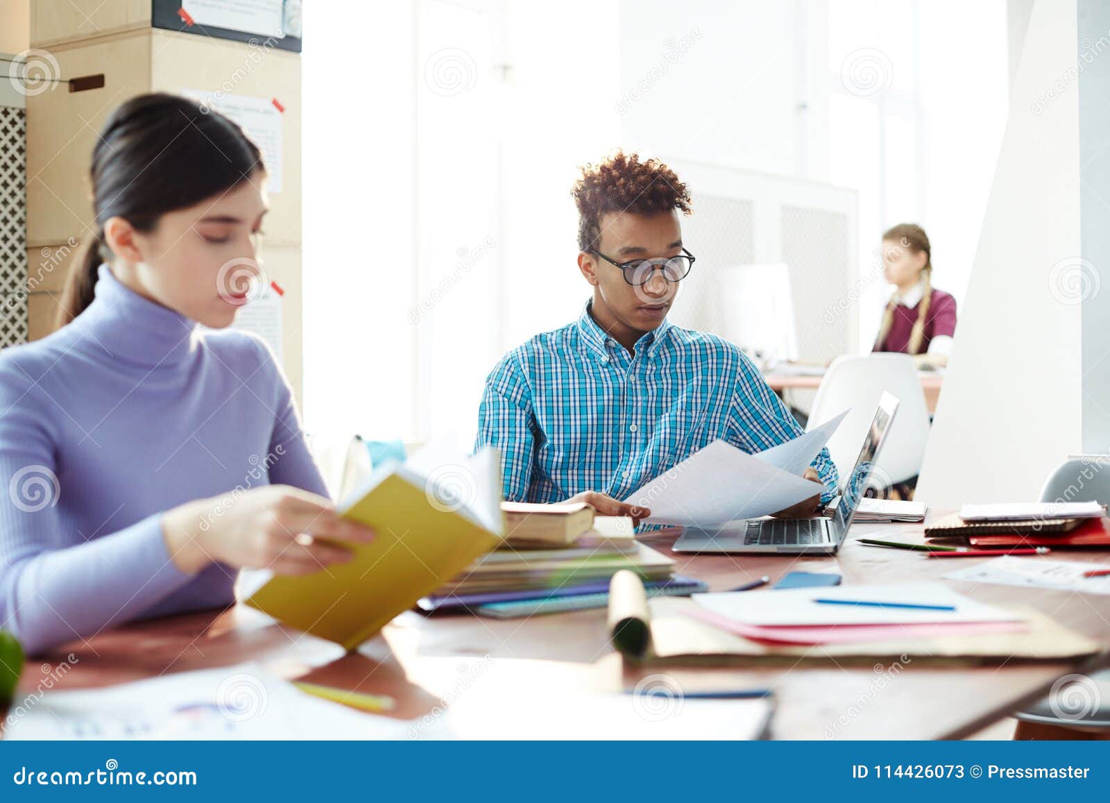 Students working stock image. Image of classroom, student - 114426073