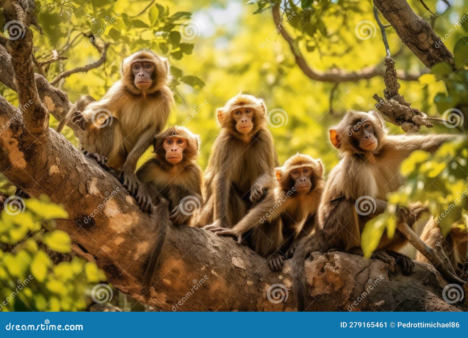 Mischevious Monkeys stock illustration. Illustration of playing - 279165461
