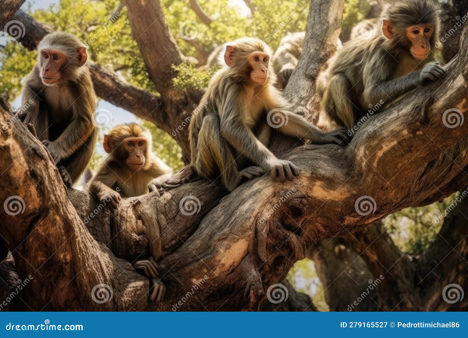 Mischevious Monkeys stock illustration. Illustration of generative ...