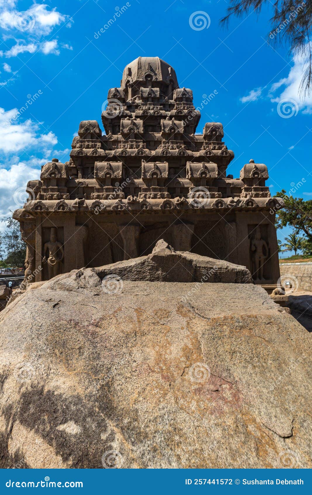 Group of Monument at Mahabalipuram, Chennai Stock Photo - Image of ...
