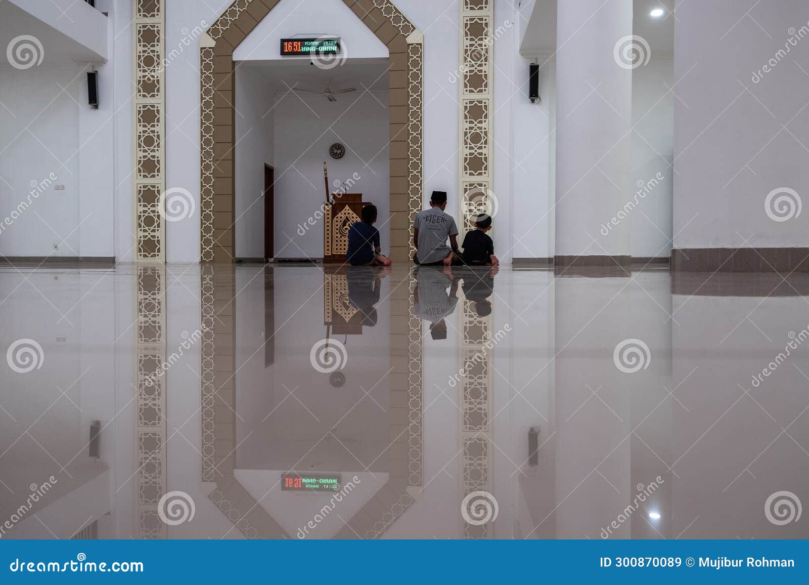 Group of Moslem Praying Together in a Mosque Editorial Stock Image ...