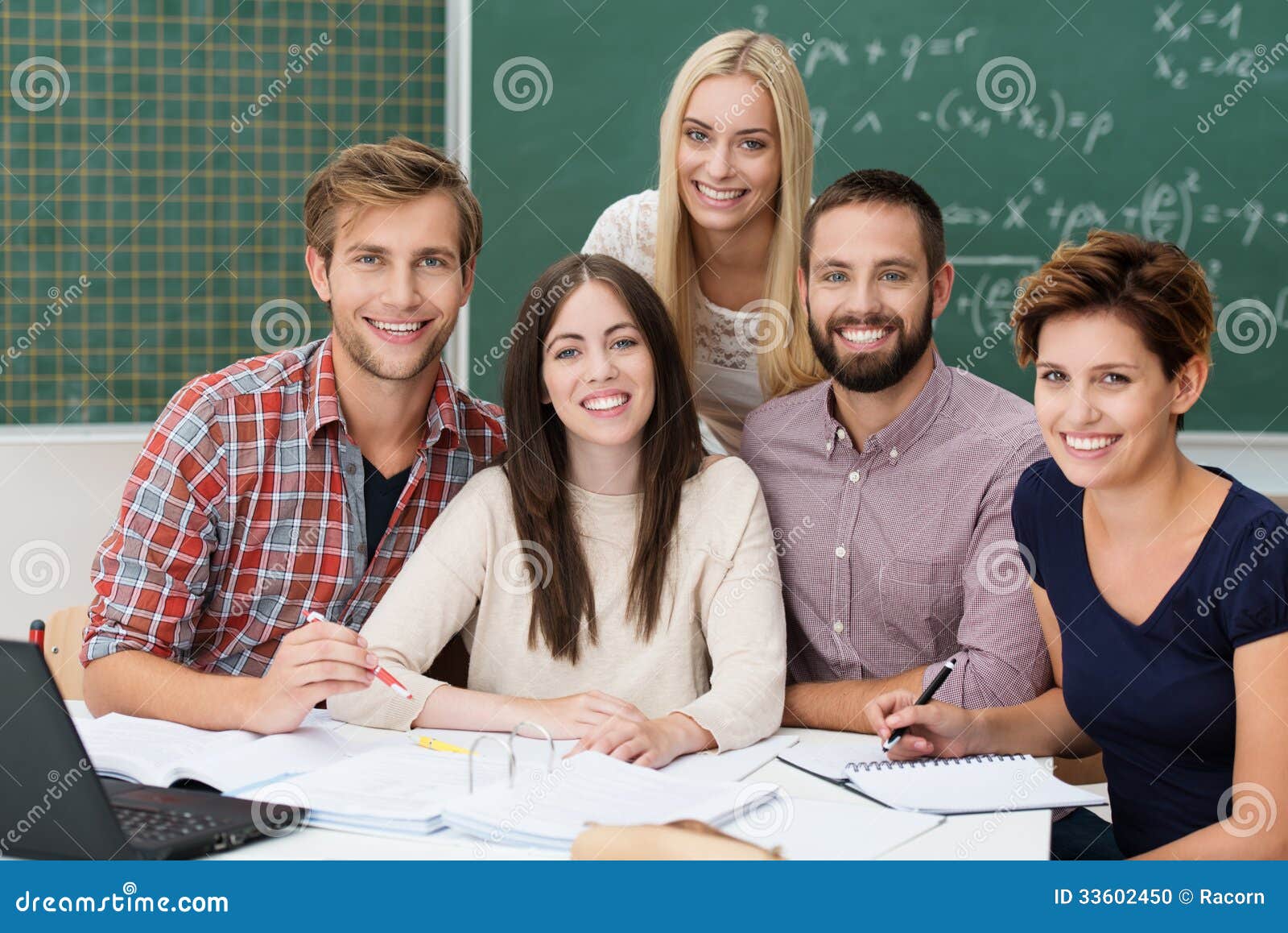 Group of Motivated Students Stock Photo - Image of girls, beautiful ...