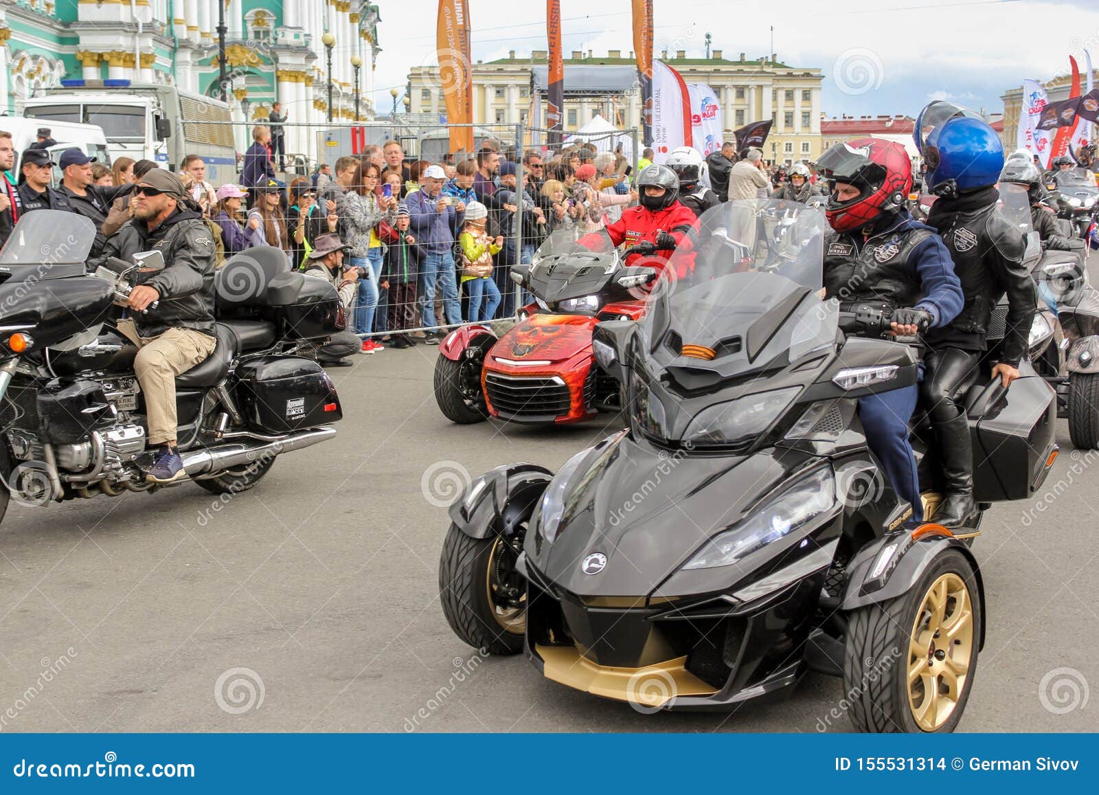 A Group of Motorcyclists Passes by Spectators Editorial Stock Image ... A Group of Motorcyclists Passes by Spectators Editorial Stock Image ...