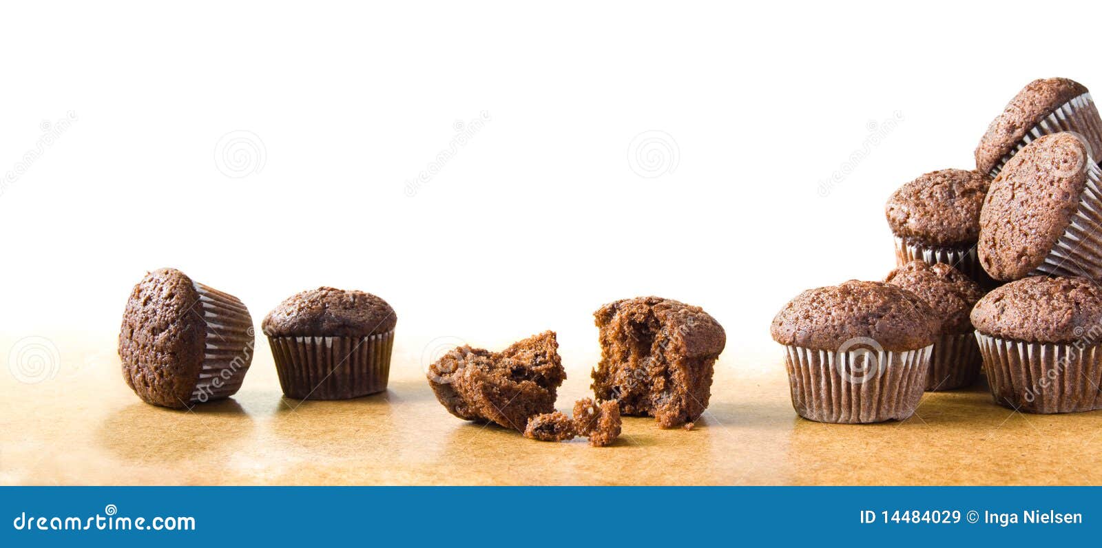 Group of muffins stock image. Image of pastry, dessert - 14484029