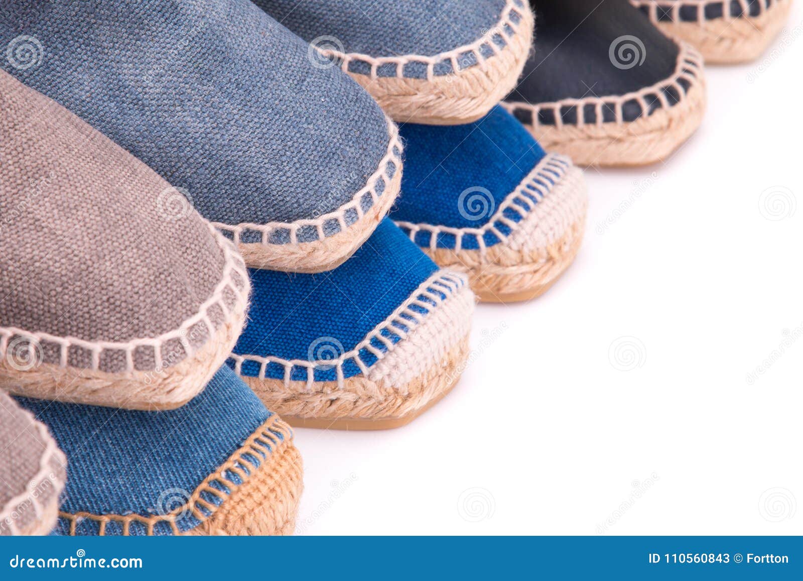 Espadrilles close up stock image. Image of handmade - 110560843