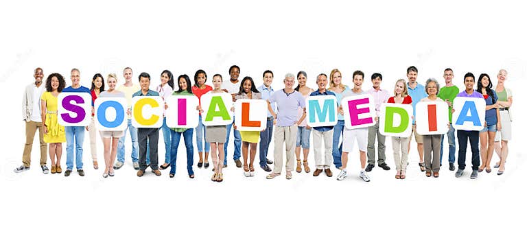 Group Of Multi Ethnic Business People Holding Placards Stock Image