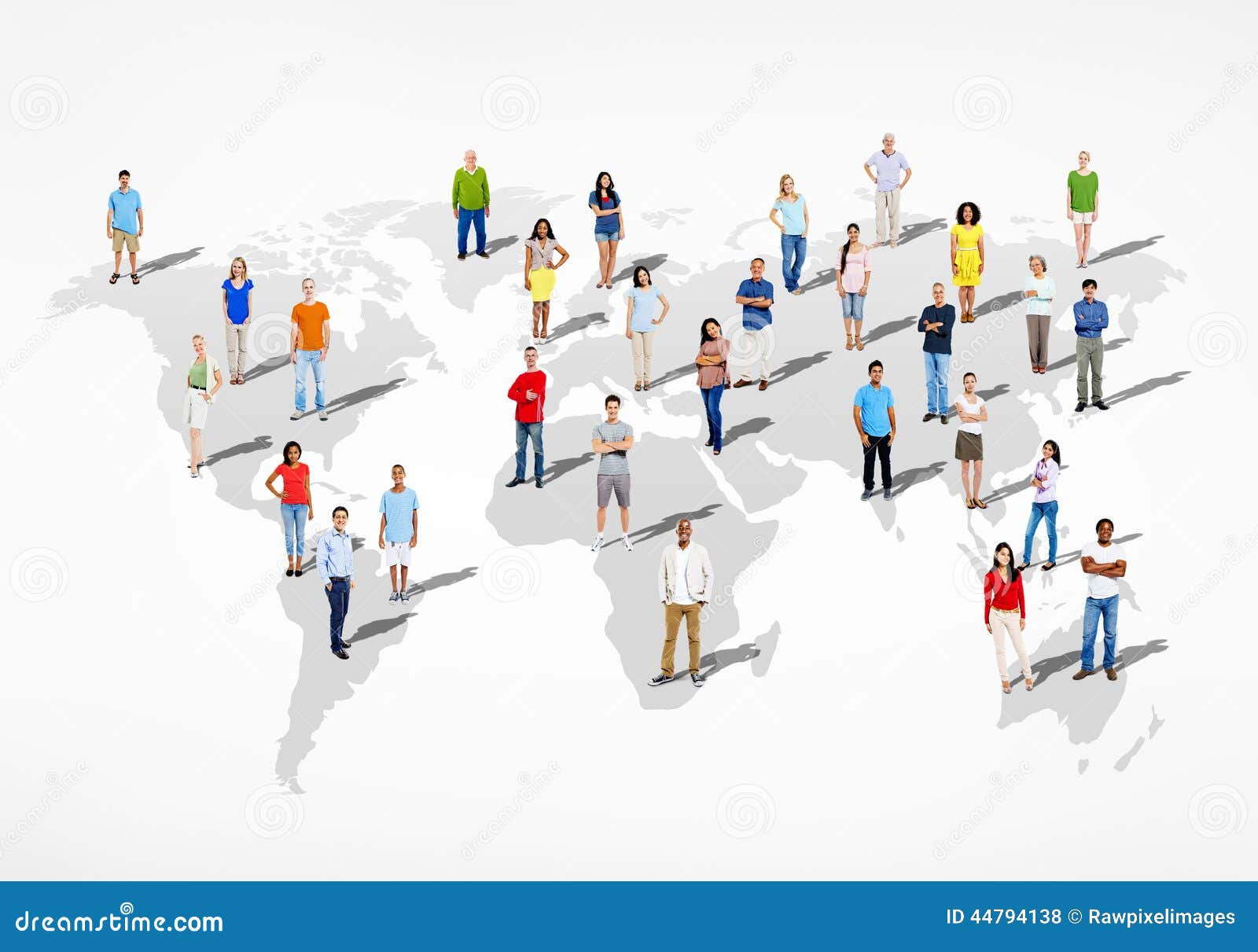 Group of Multi Ethnic Diverse People of the World Stock Illustration ...
