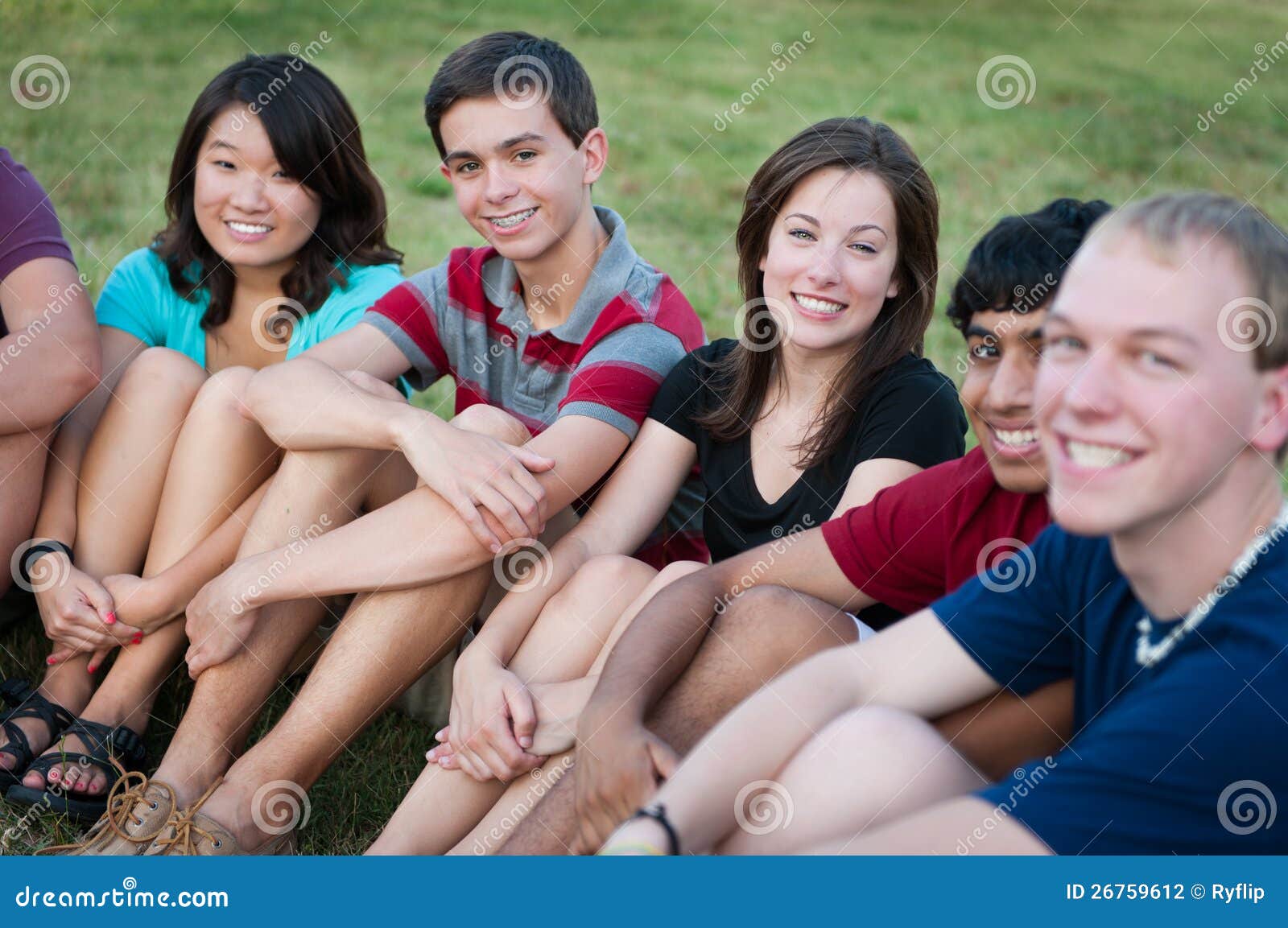 Group of Multi-ethnic Happy Teenagers Outside Stock Photo - Image of ... Group of Multi-ethnic Happy Teenagers Outside Stock Photo - Image of ...