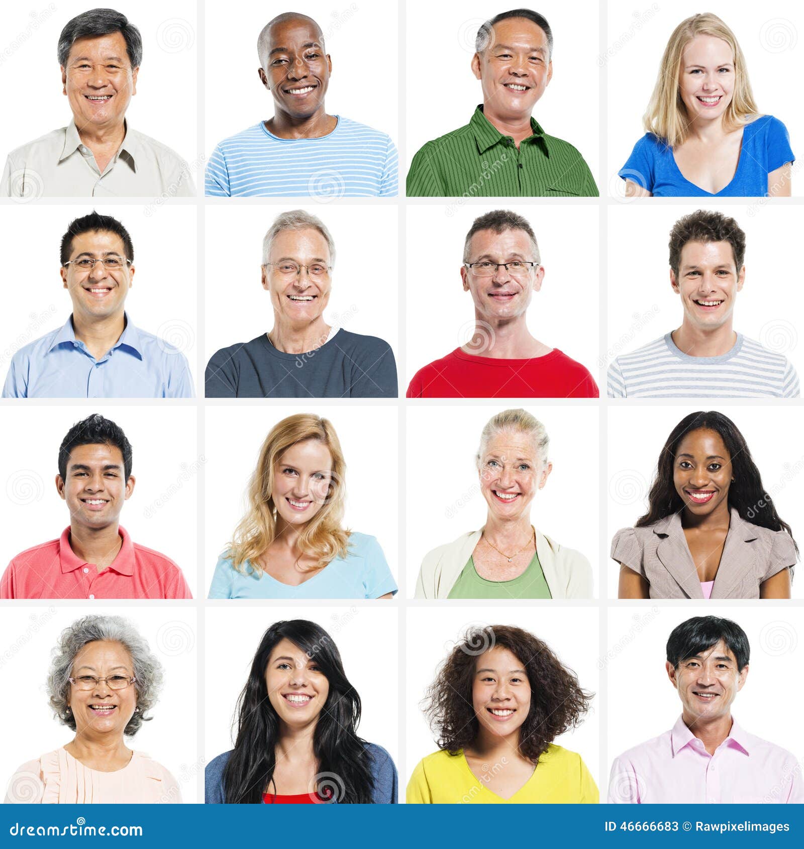 Group of Multi-ethnic People Stock Image - Image of human, male: 46666683