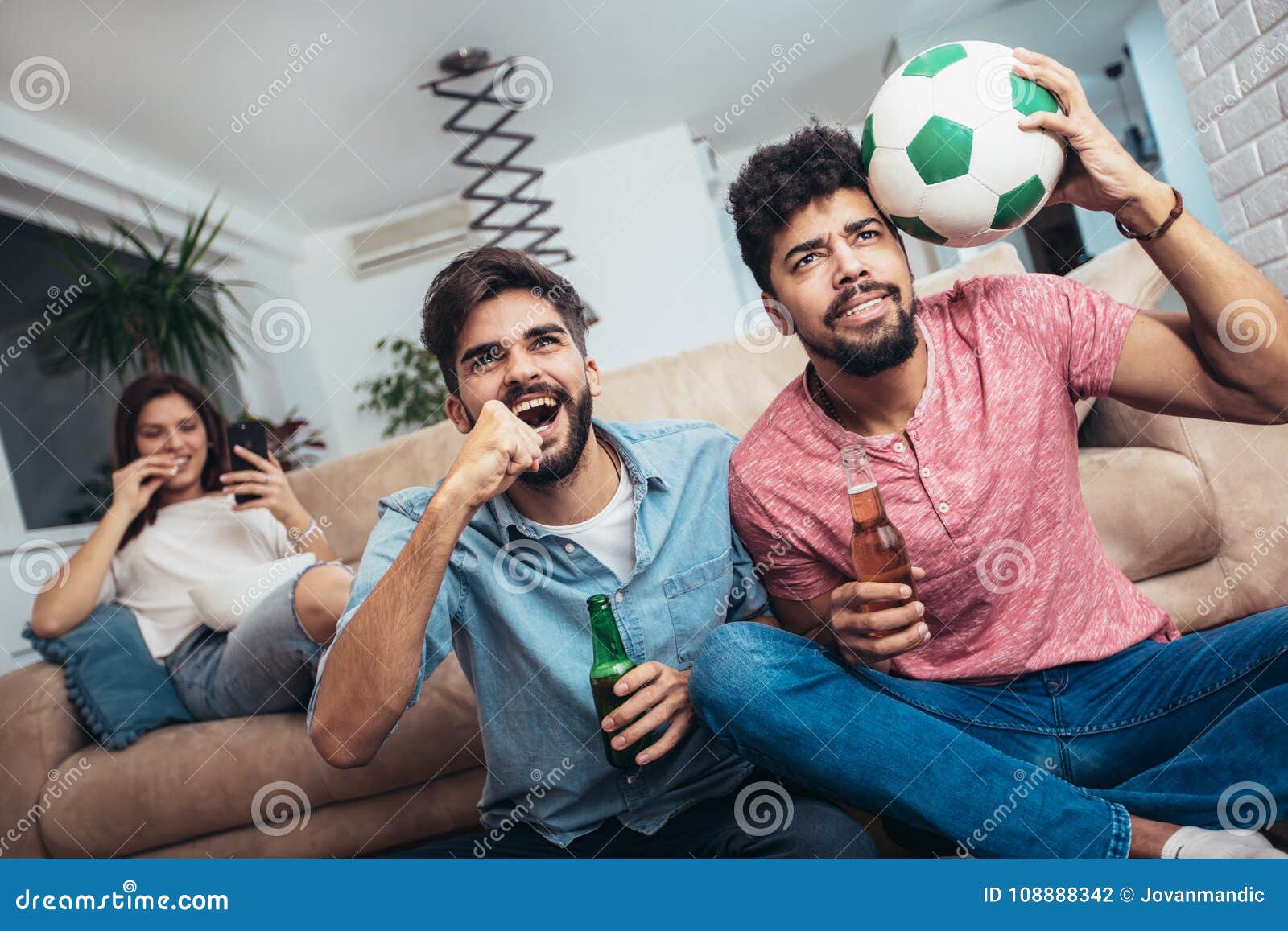 Multi National Football Fans Cheering Stock Photo - Image of guys ...
