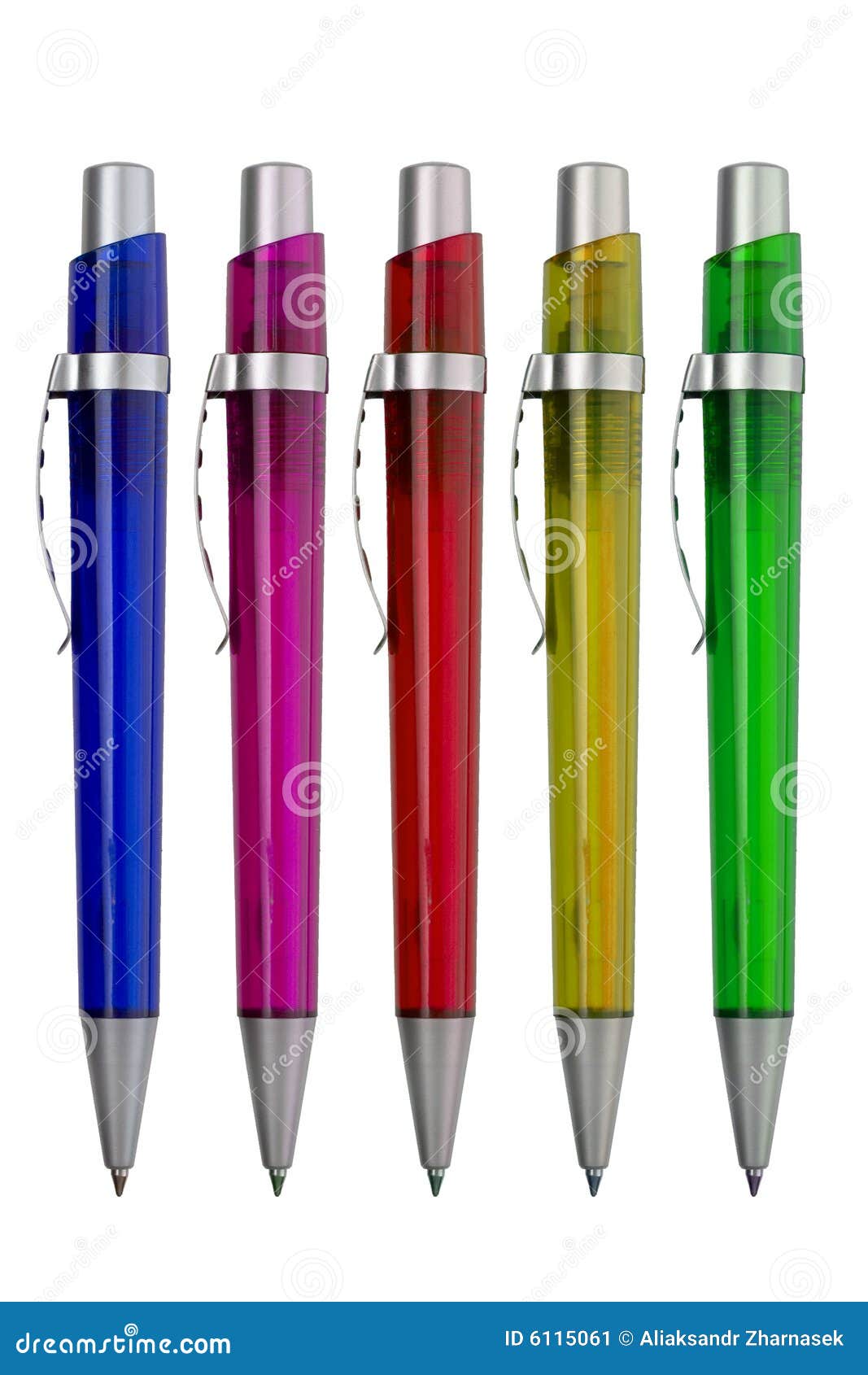 Group of Multicolored pens stock image. Image of write - 6115061