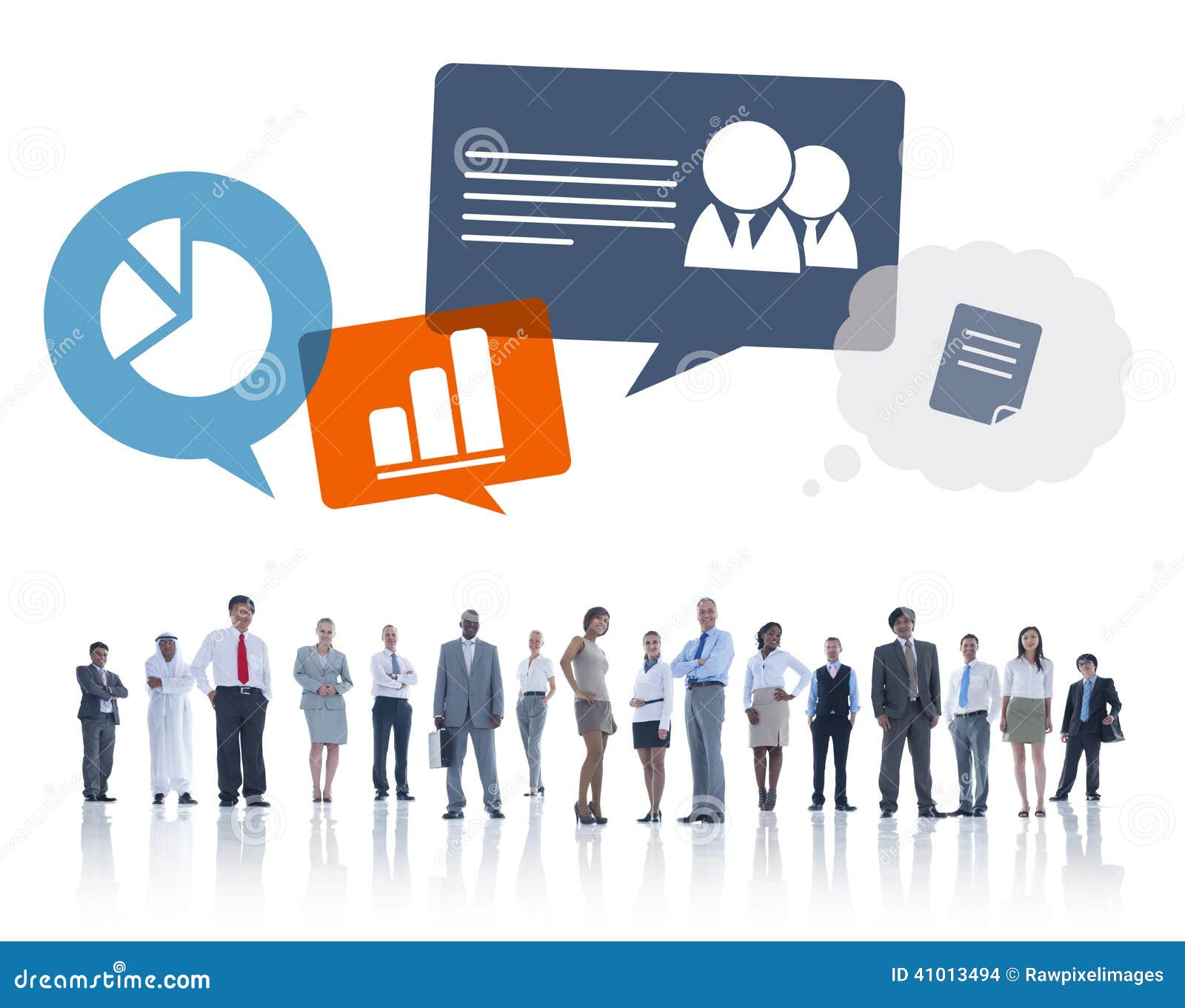 Group of Multiethnic Business People with Business Symbols Stock ... Group of Multiethnic Business People with Business Symbols Stock ...