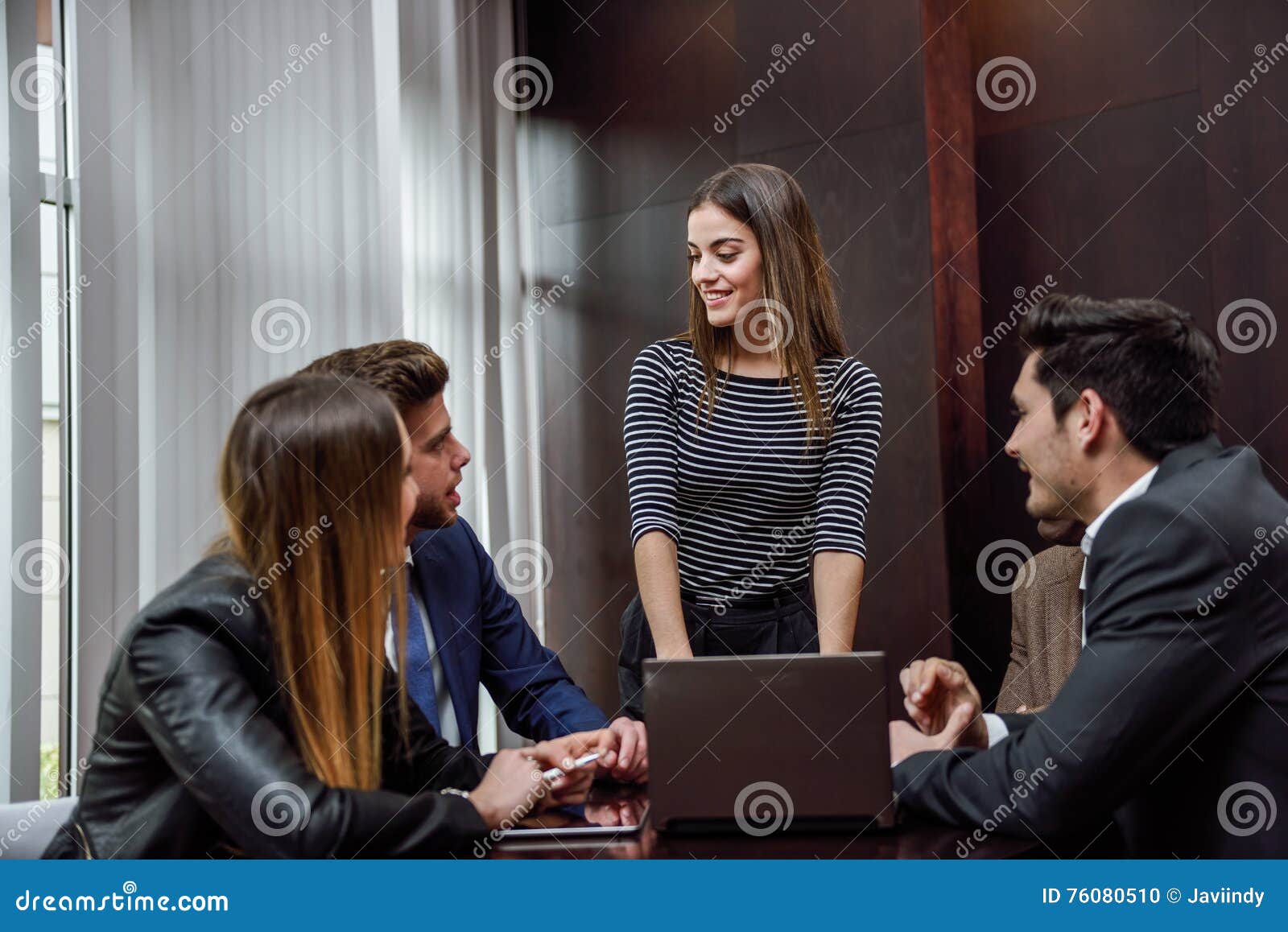 Group of Multiethnic Busy People Working in an Office Stock Photo ...