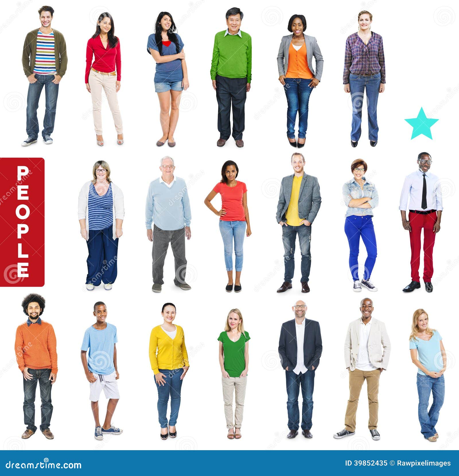 Group of Multiethnic Diverse Colorful People Stock Image - Image of ...