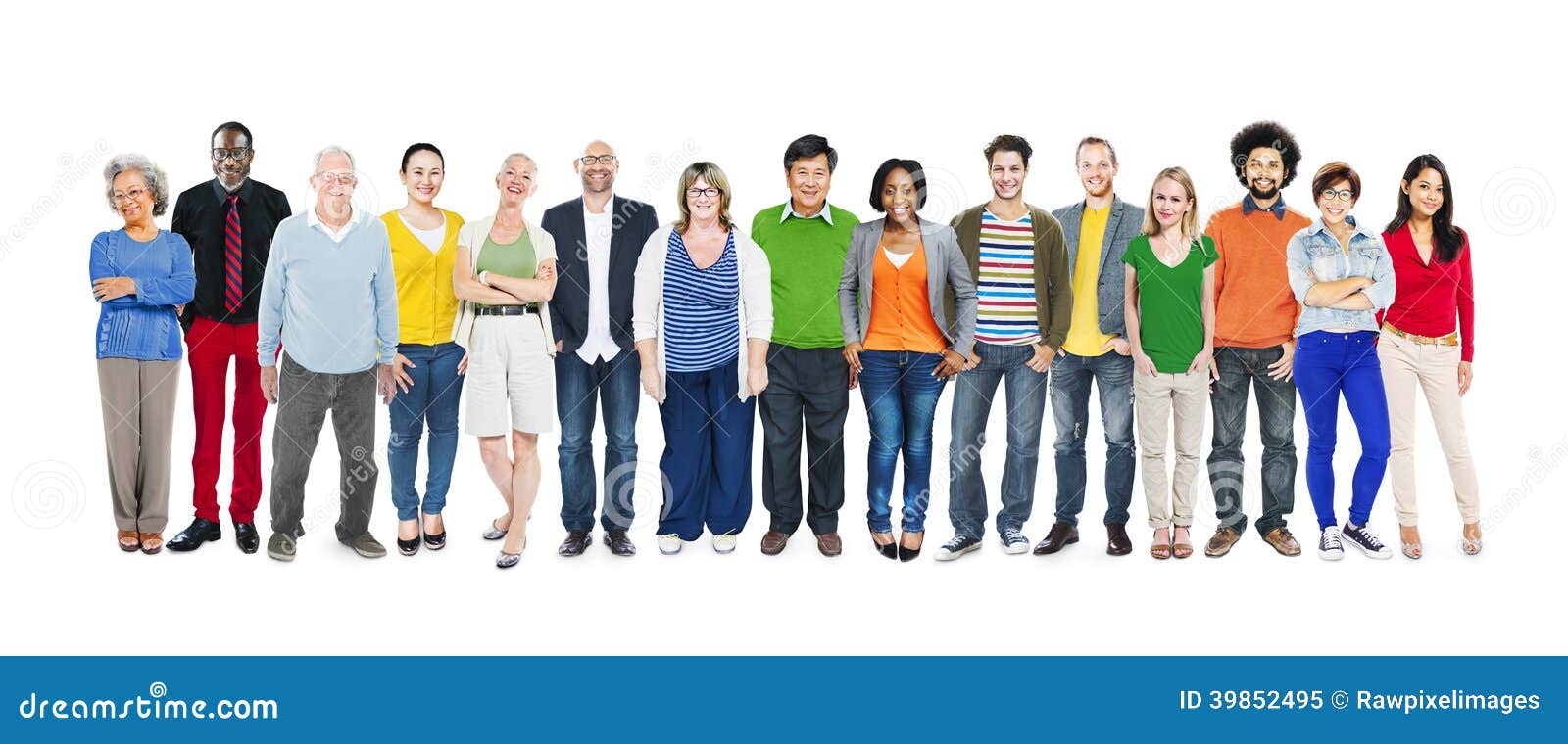 Group of Multiethnic Diverse Colorful People Stock Image - Image of ...