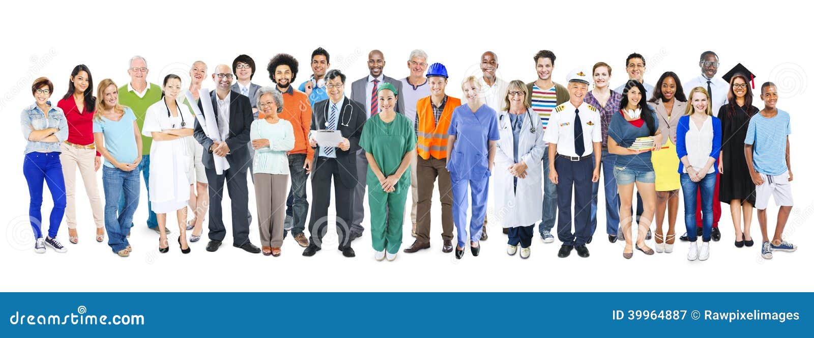 Group of Multiethnic Diverse Mixed Occupation People Stock Image ...