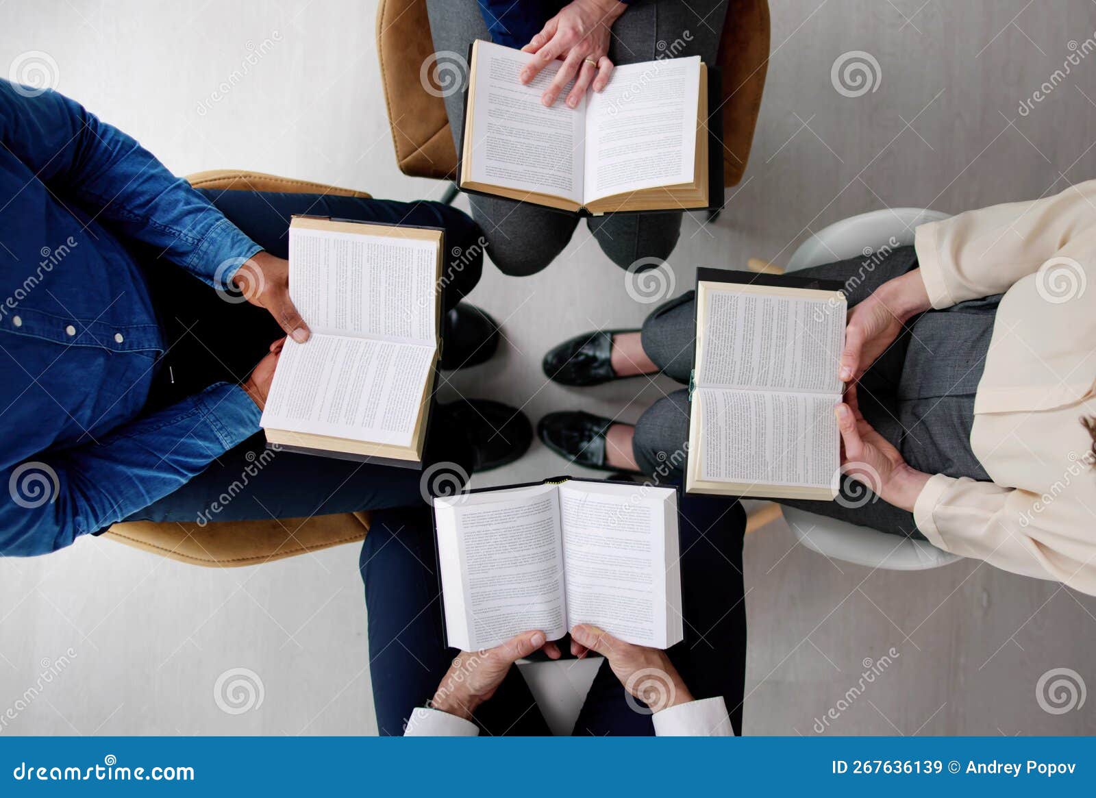Group of Multiethnic Friends Reading Bible Stock Image - Image of ...