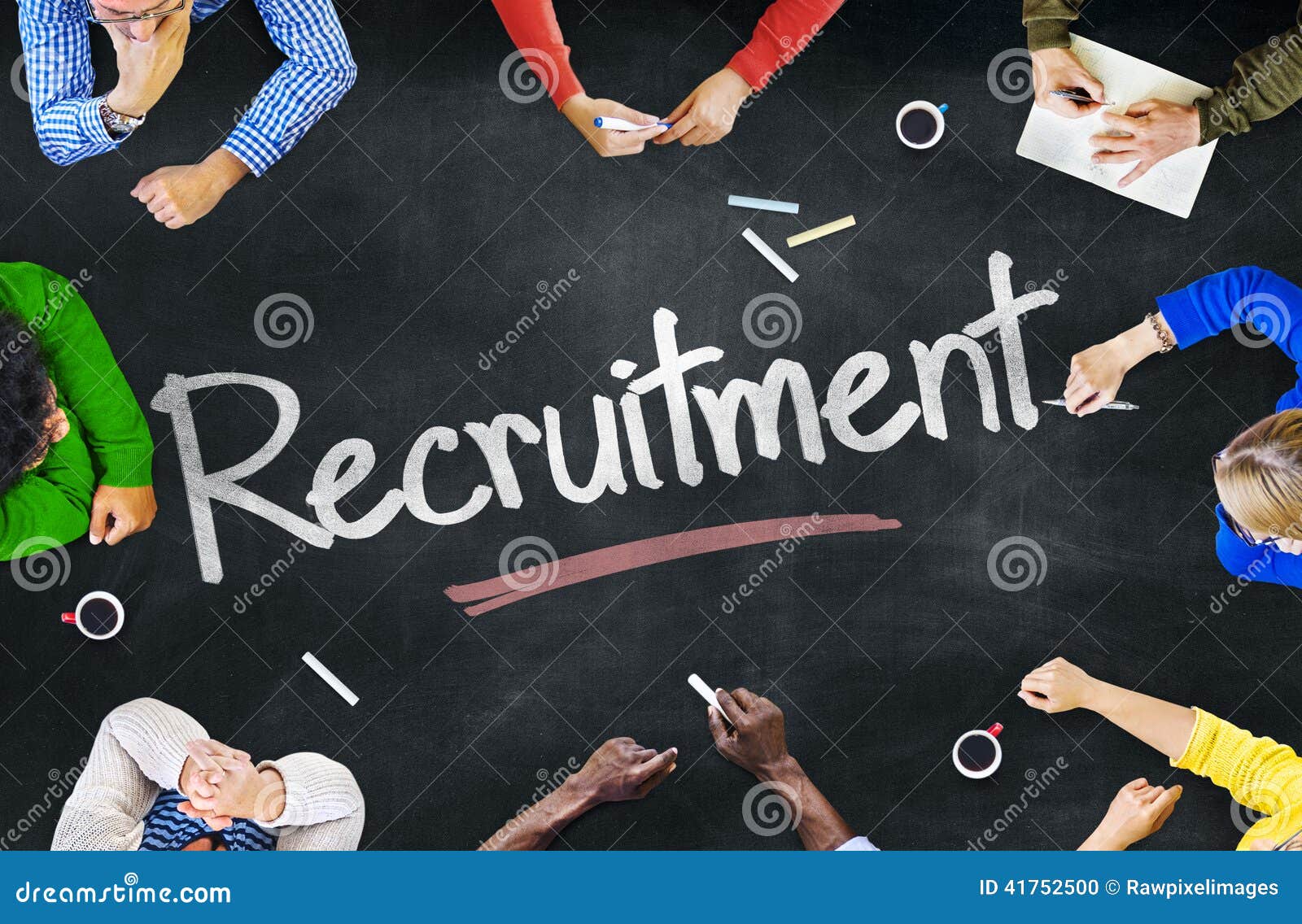 Group of Multiethnic People Discussing Recruitment Stock Photo - Image ...