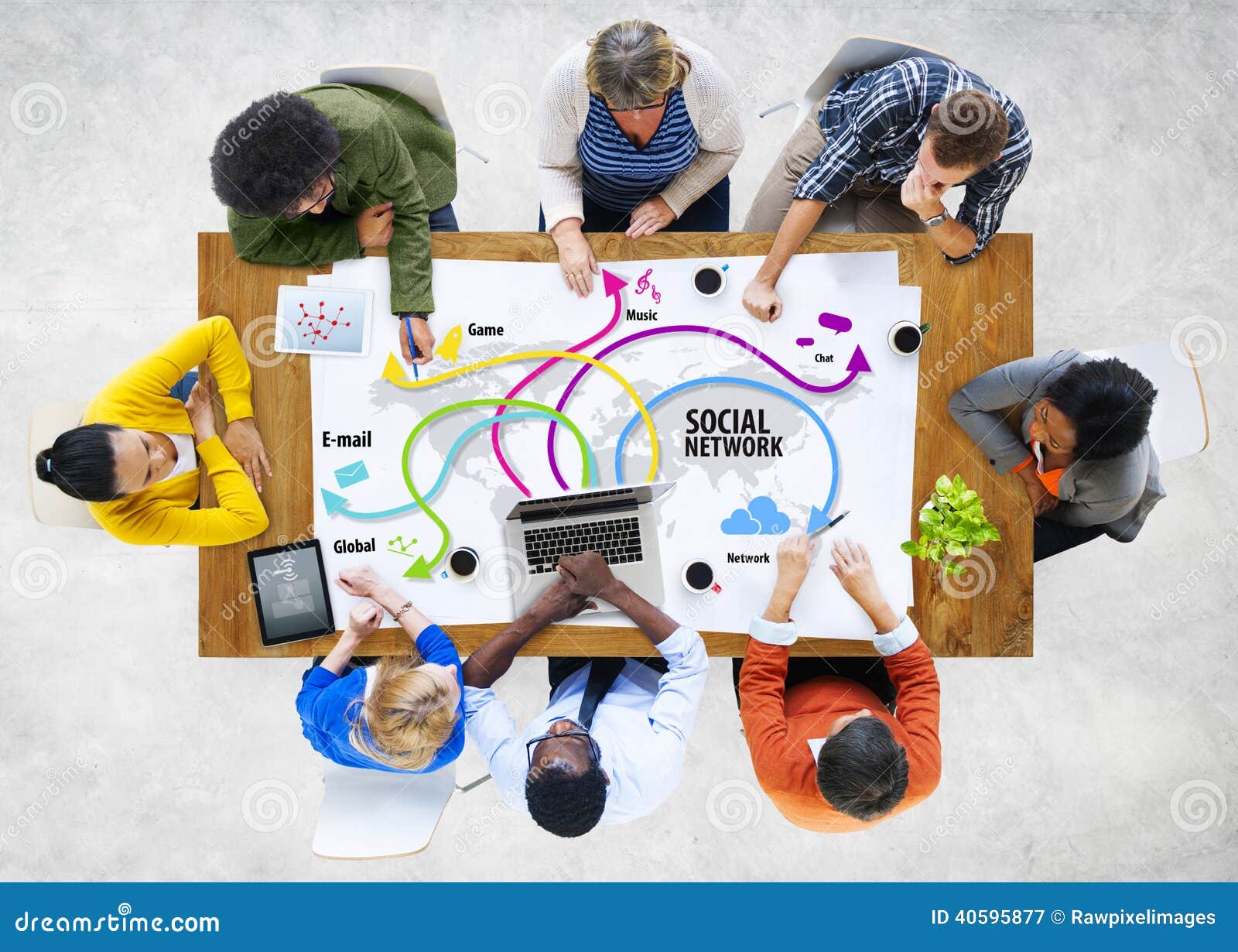 Group of Multiethnic People Discussing Social Network Stock Image ... Group of Multiethnic People Discussing Social Network Stock Image ...