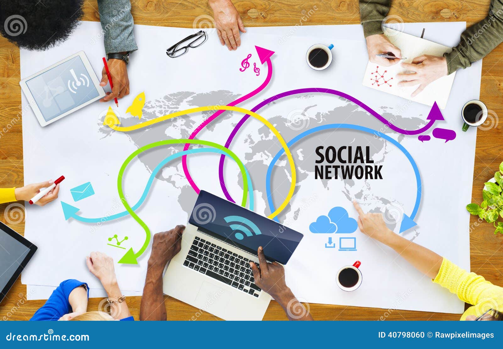 Group of Multiethnic People Discussing Social Network Stock Photo ... Group of Multiethnic People Discussing Social Network Stock Photo ...