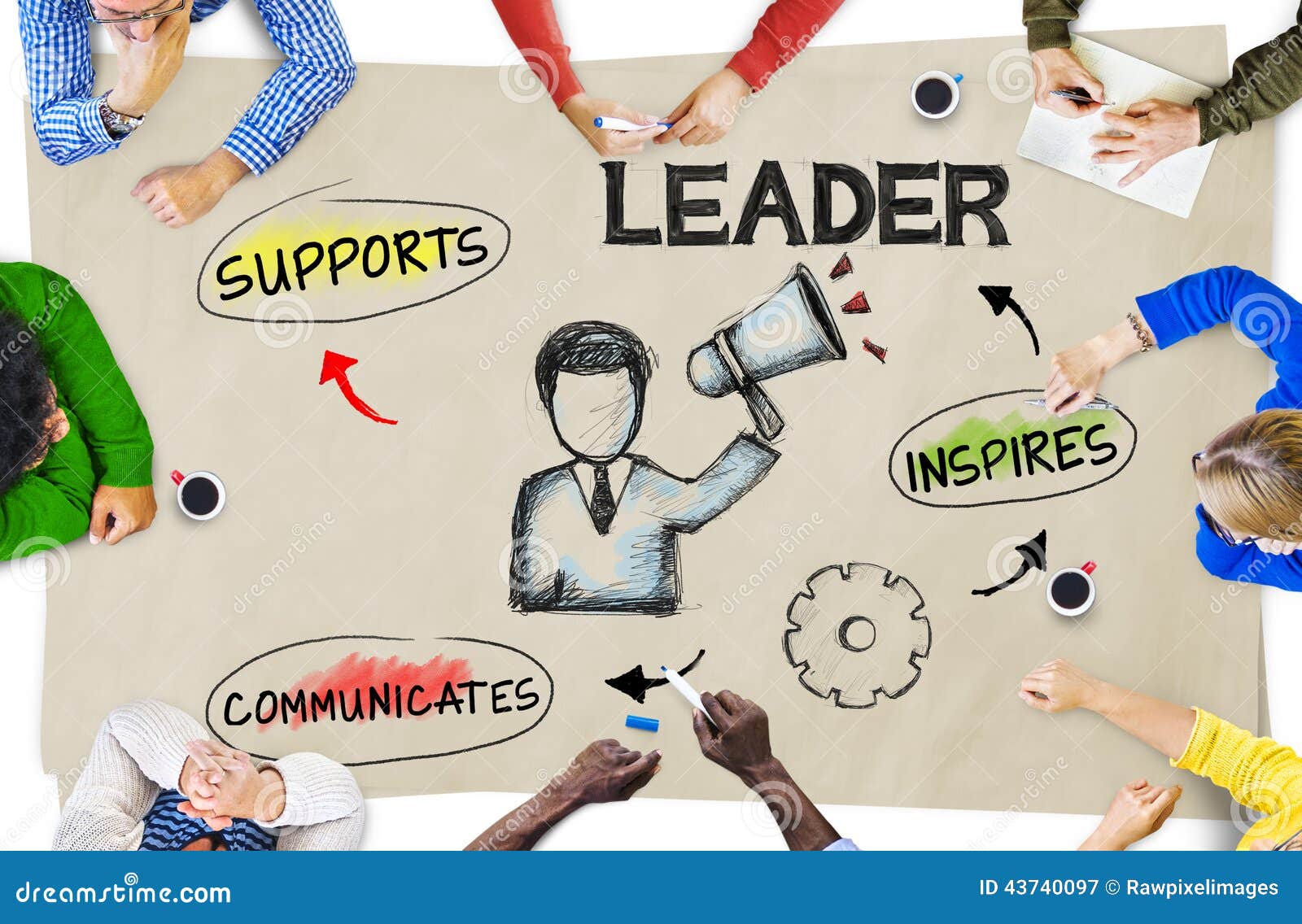 Group of Multiethnic People with Leadership Concepts Stock Image ...