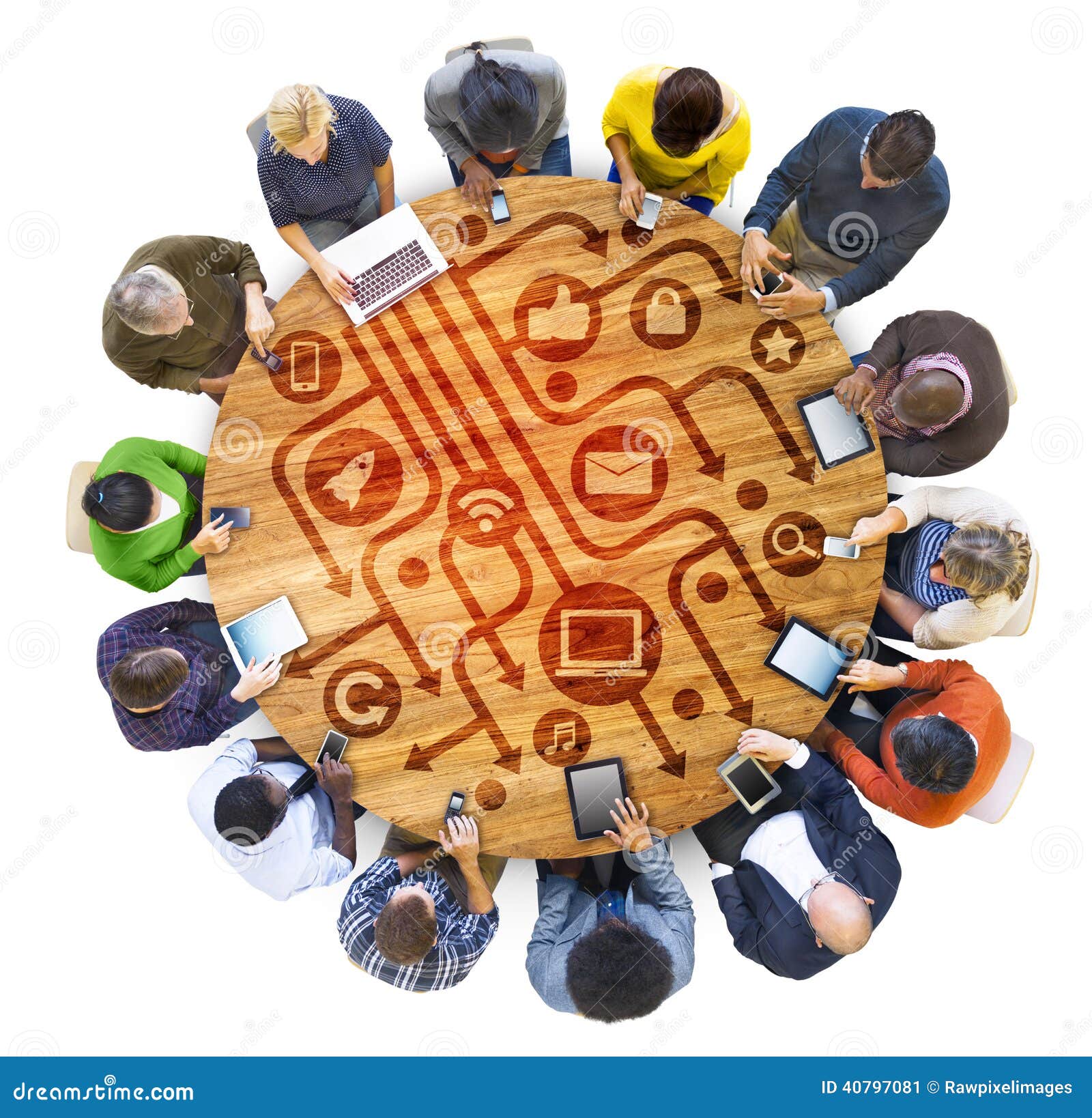 Group of Multiethnic People Using Digital Devices Stock Image - Image ... Group of Multiethnic People Using Digital Devices Stock Image - Image ...