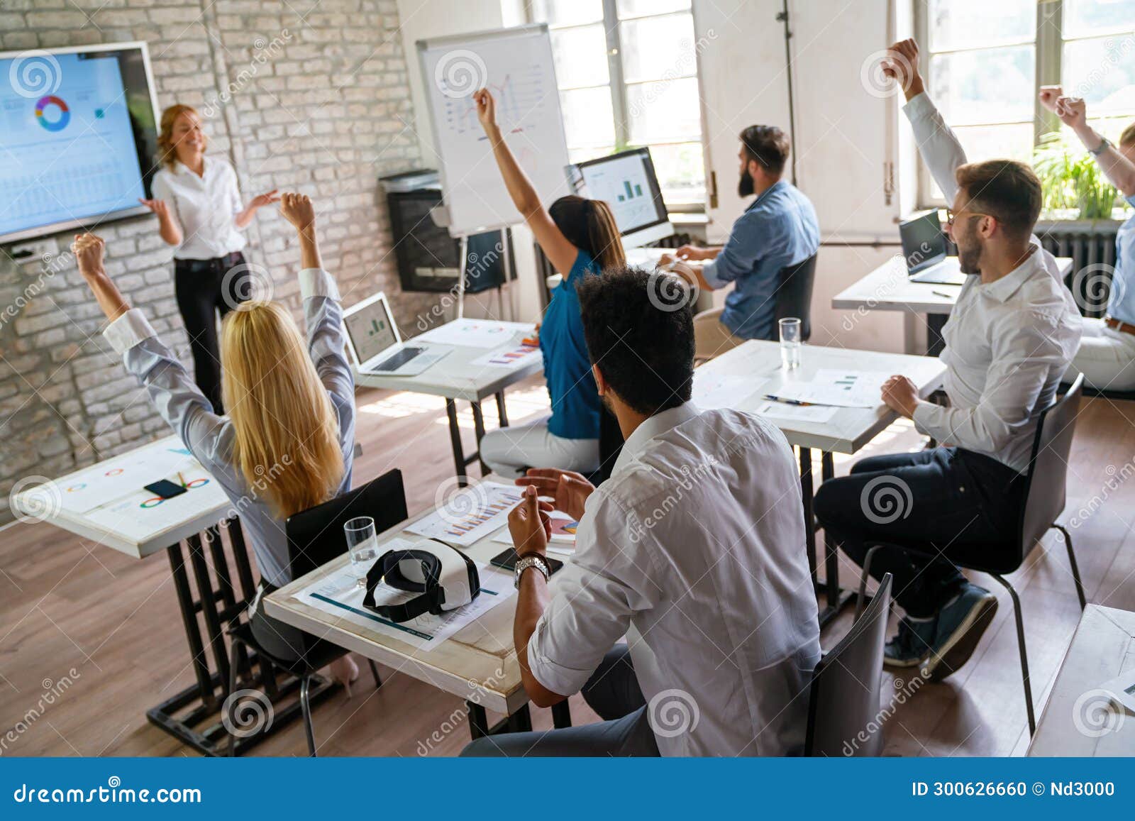 Group of Multinational Business People Develop Themselves in Business ...