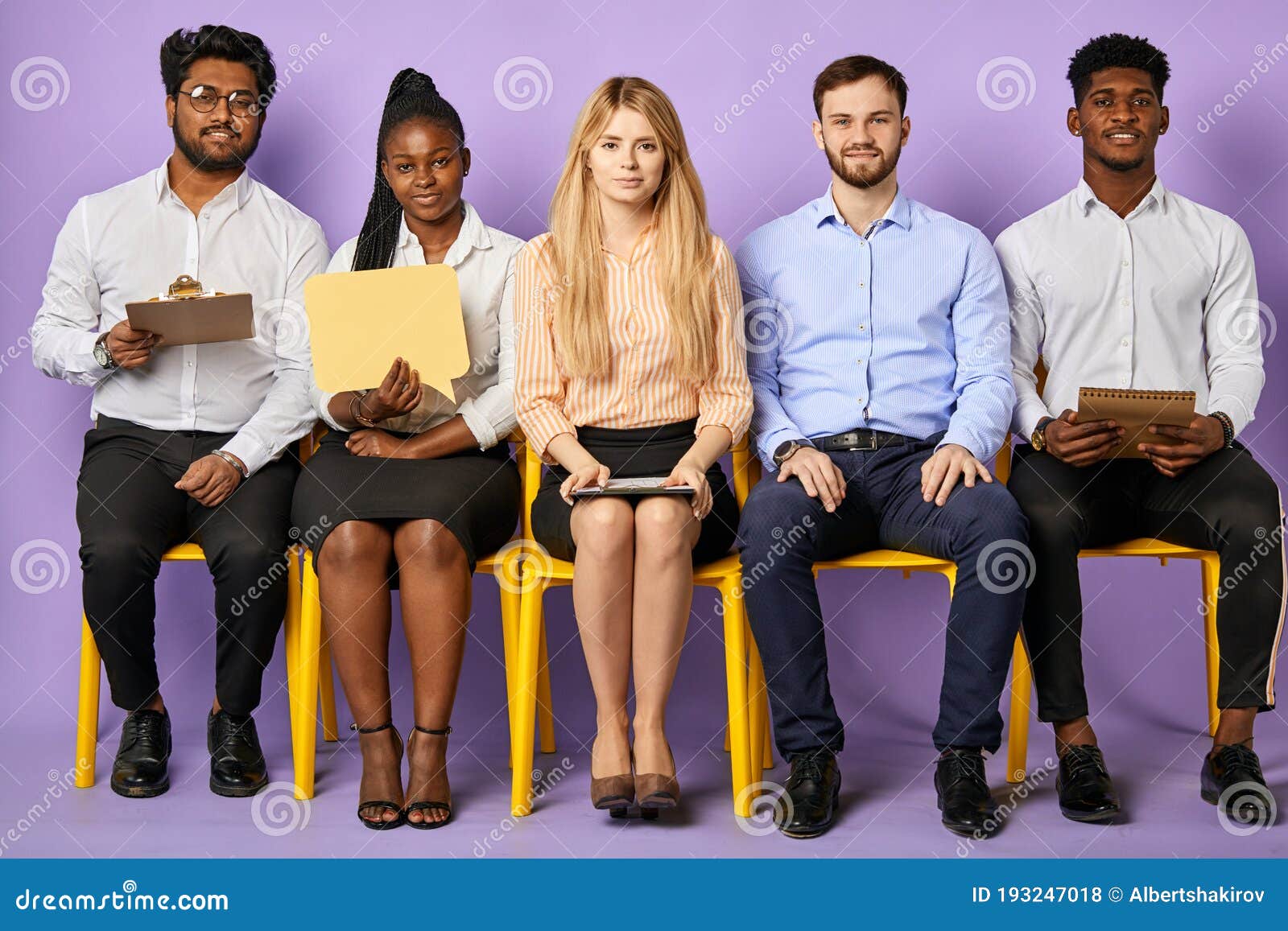 Group of Multinational Young People Looking in Camera Stock Photo ...
