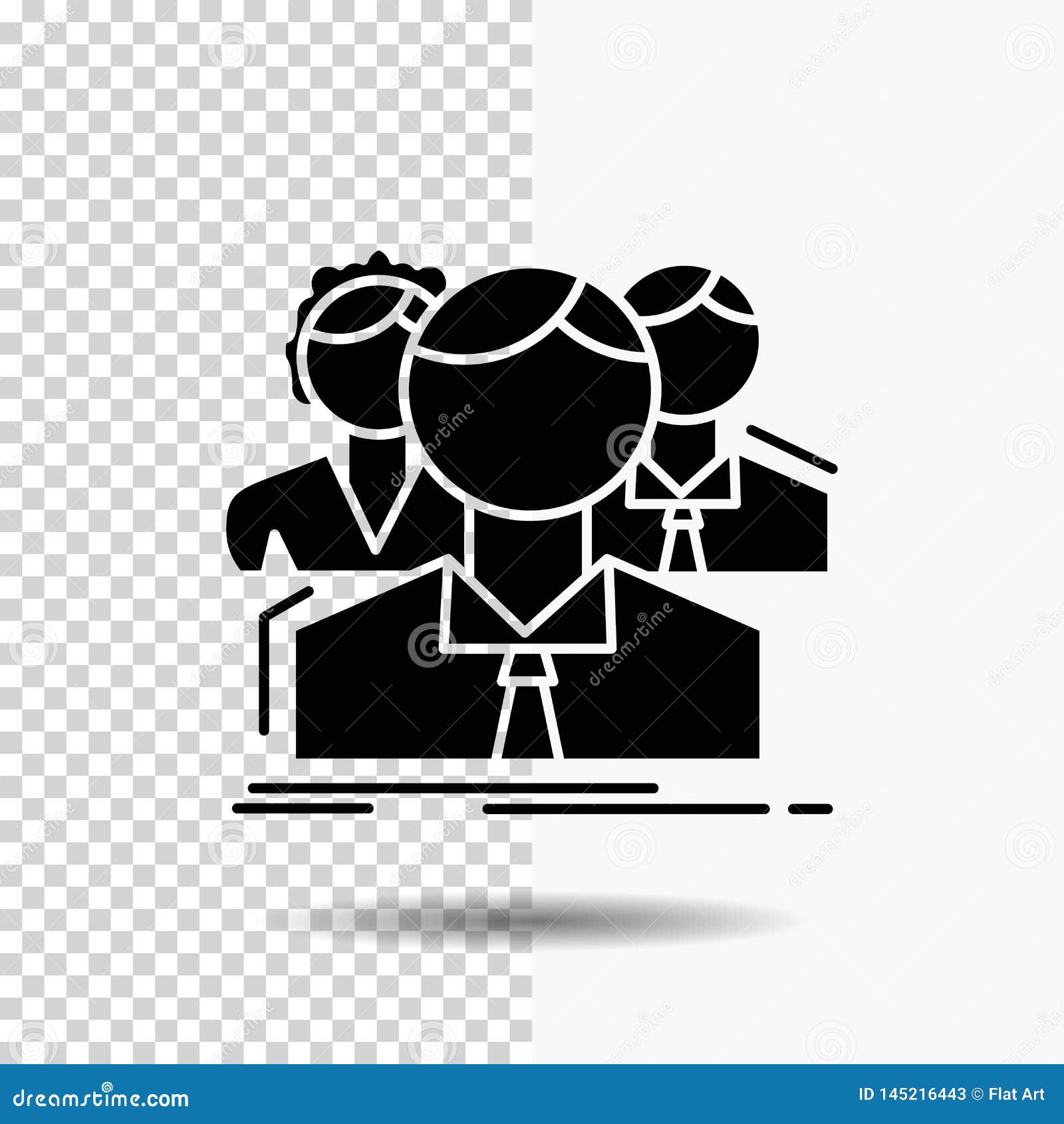 Group, Multiplayer, People, Team, Online Glyph Icon On Transparent ...