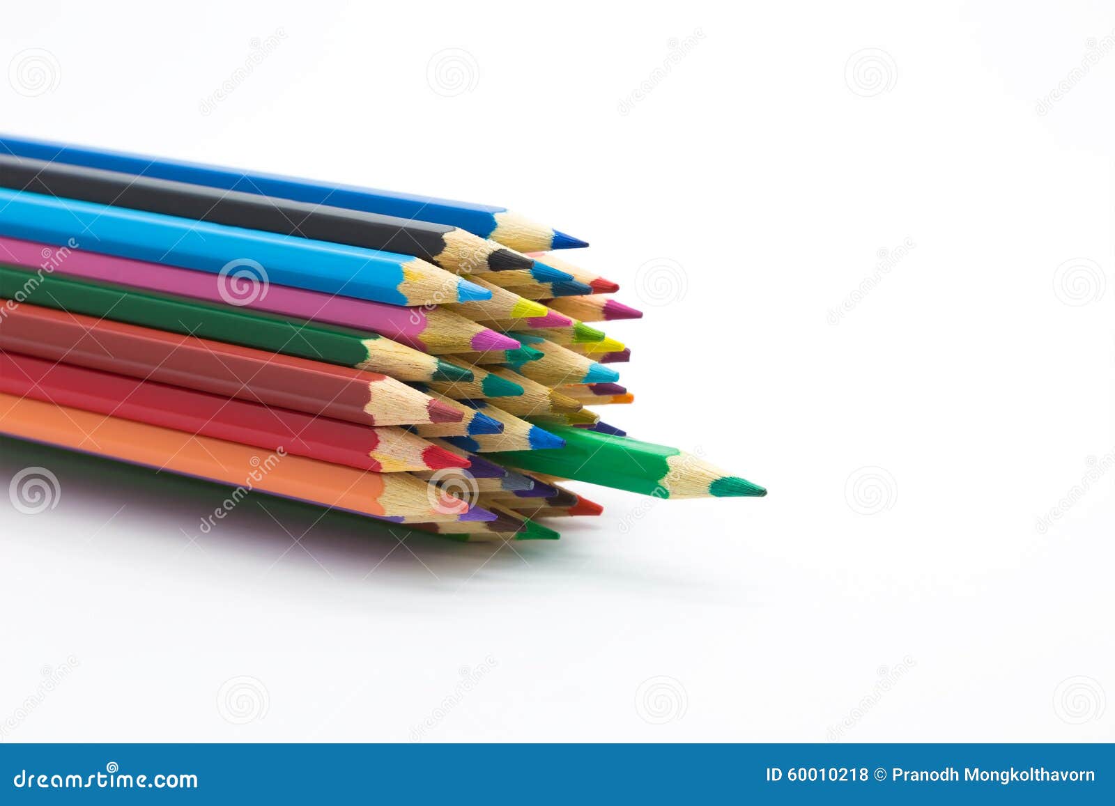 Group of Multiple Colour Wooden Pencil on White Background Stock Photo ...