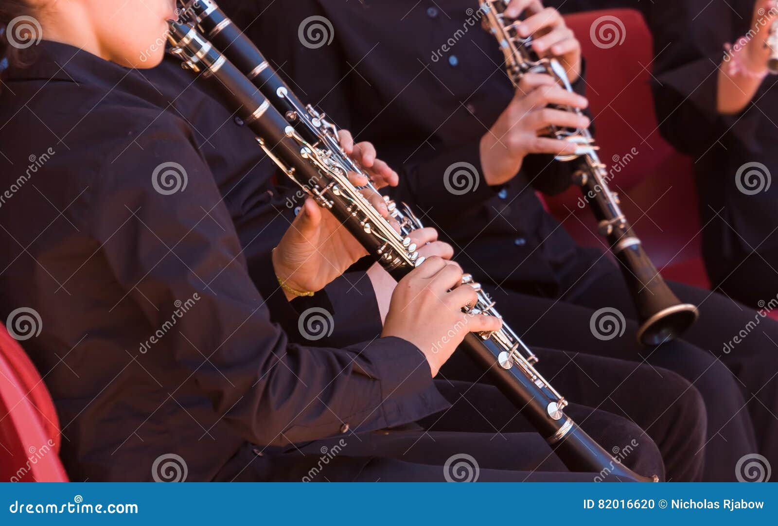 Group Musicians Playing Clarinets Stock Photos - Free & Royalty-Free ...