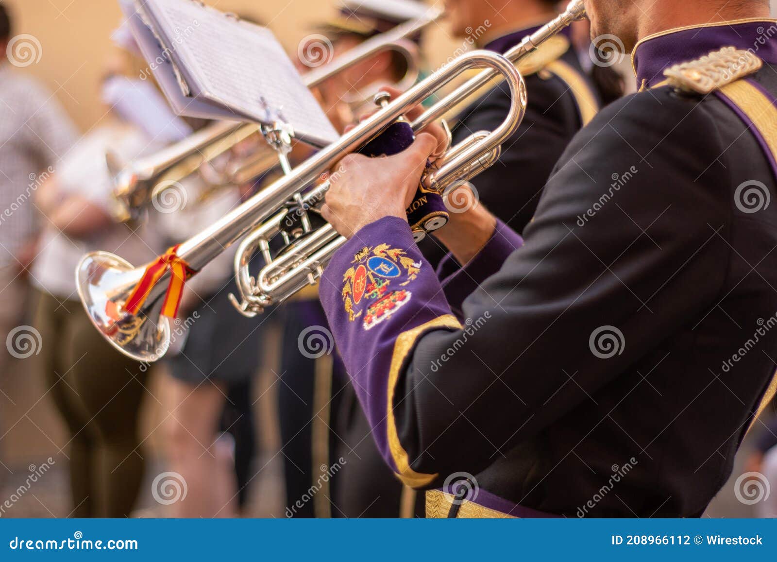 Instruments Of A Marching Band Stock Photography | CartoonDealer.com ...