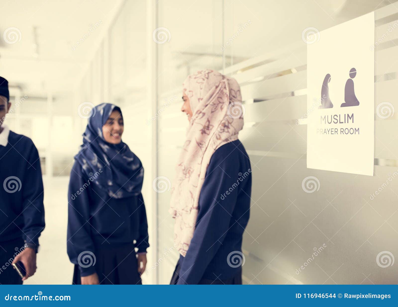 A group of Muslim students stock photo. Image of middle - 116946544