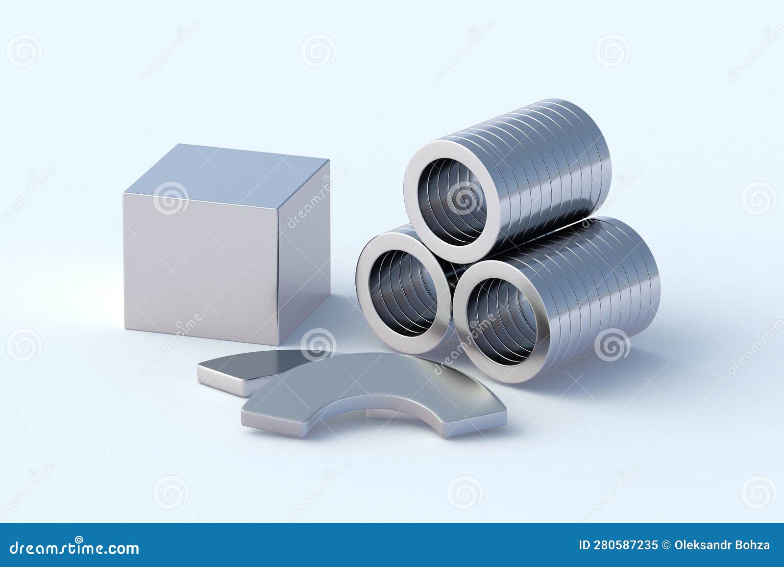 A Powerful Neodymium Magnet Suspended In Mid-air, Defying Gravity ...