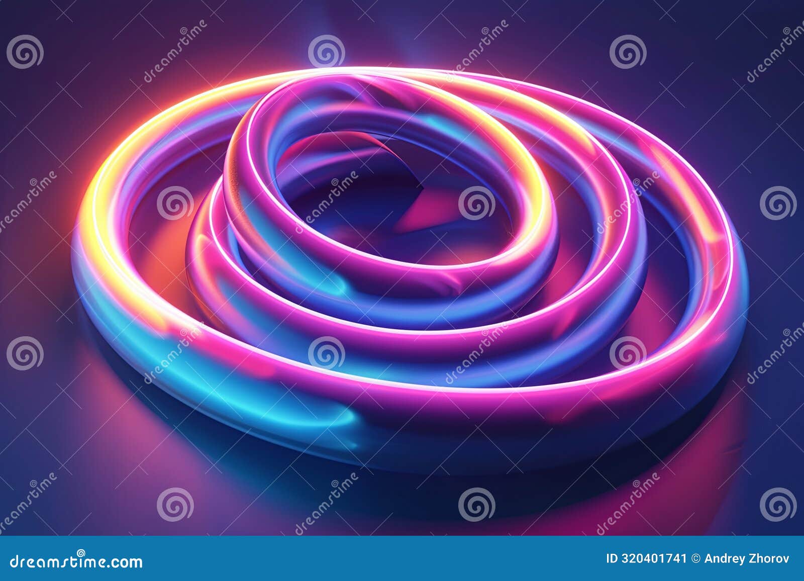 A Group of Neon Colored Lights Creating a Colorful and Dynamic Visual ...