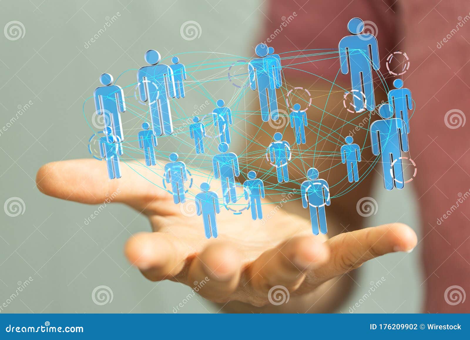 A Group of Network People - Business and Contact Stock Photo - Image of ...