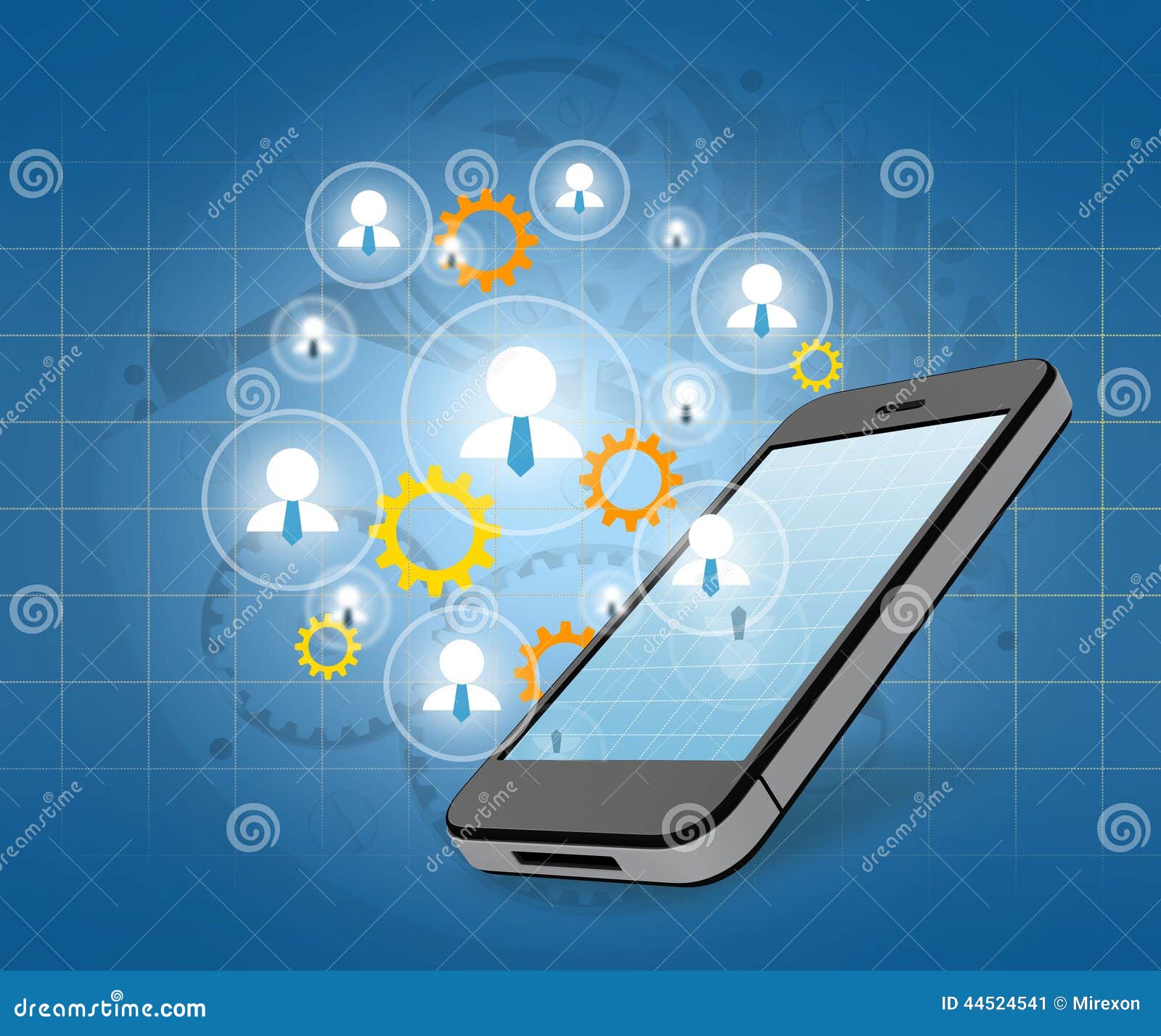 Group Network for Successful Business in a Stock Illustration ...