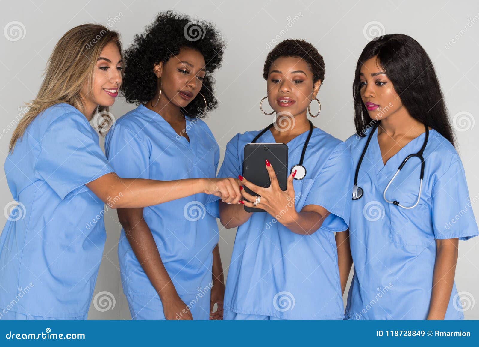 Group of Nurses stock image. Image of hispanic, nurses - 118728849
