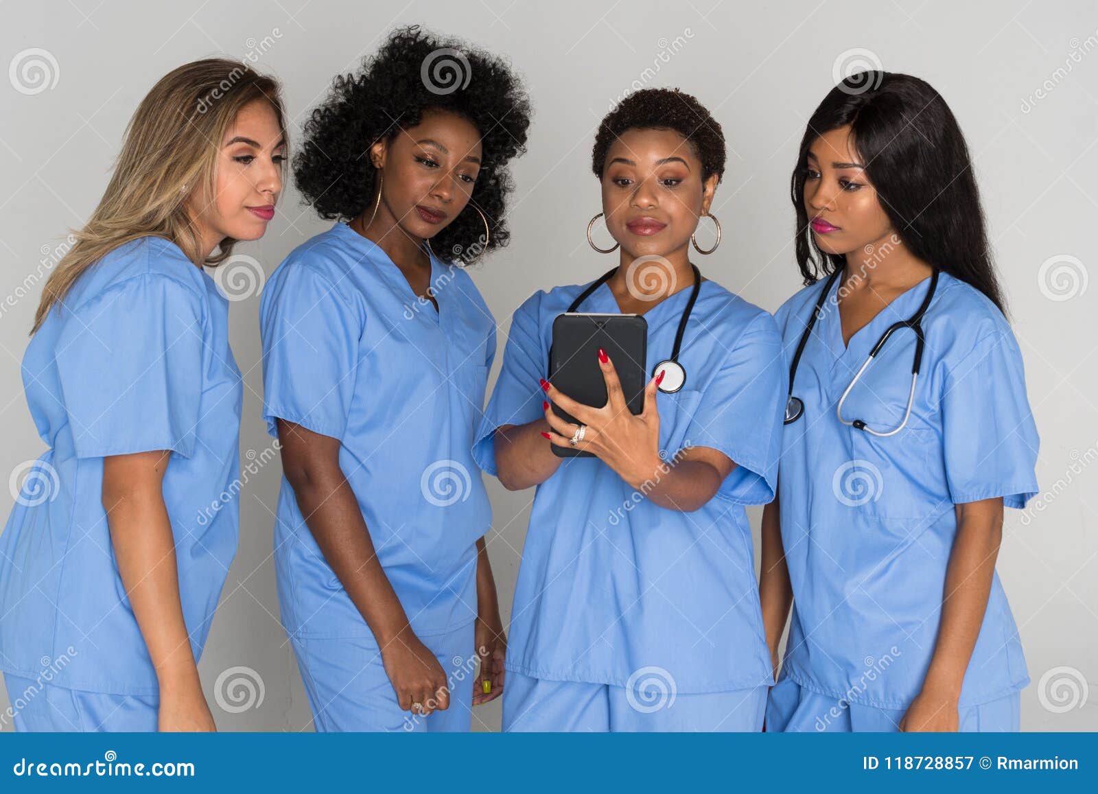 Group of Nurses stock image. Image of health, female - 118728857