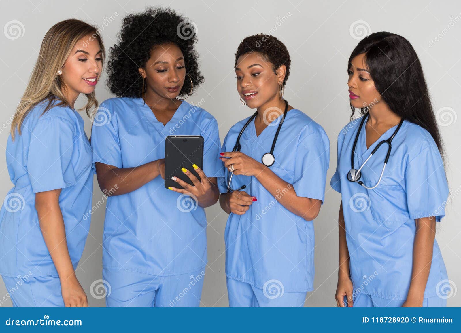 Group of Nurses stock photo. Image of nurse, care, hispanic - 118728920