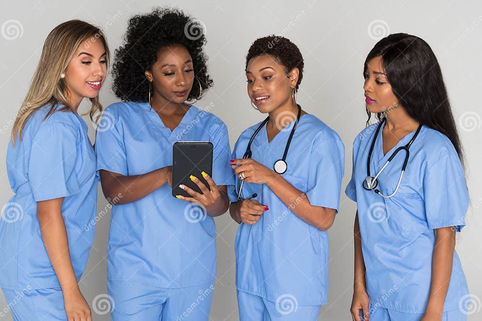 Group of Nurses stock photo. Image of nurse, care, hispanic - 118728920