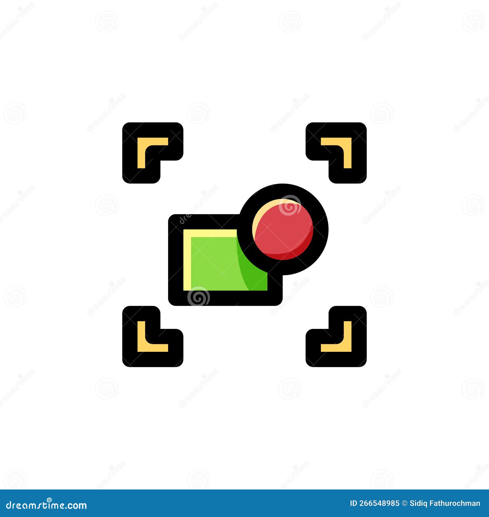 Group Objects Icon stock vector. Illustration of piece - 266548985