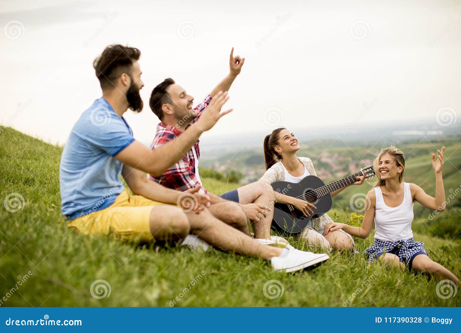 Group Od Young People Having Fun on a Trip in Nature Stock Photo ... Group Od Young People Having Fun on a Trip in Nature Stock Photo ...