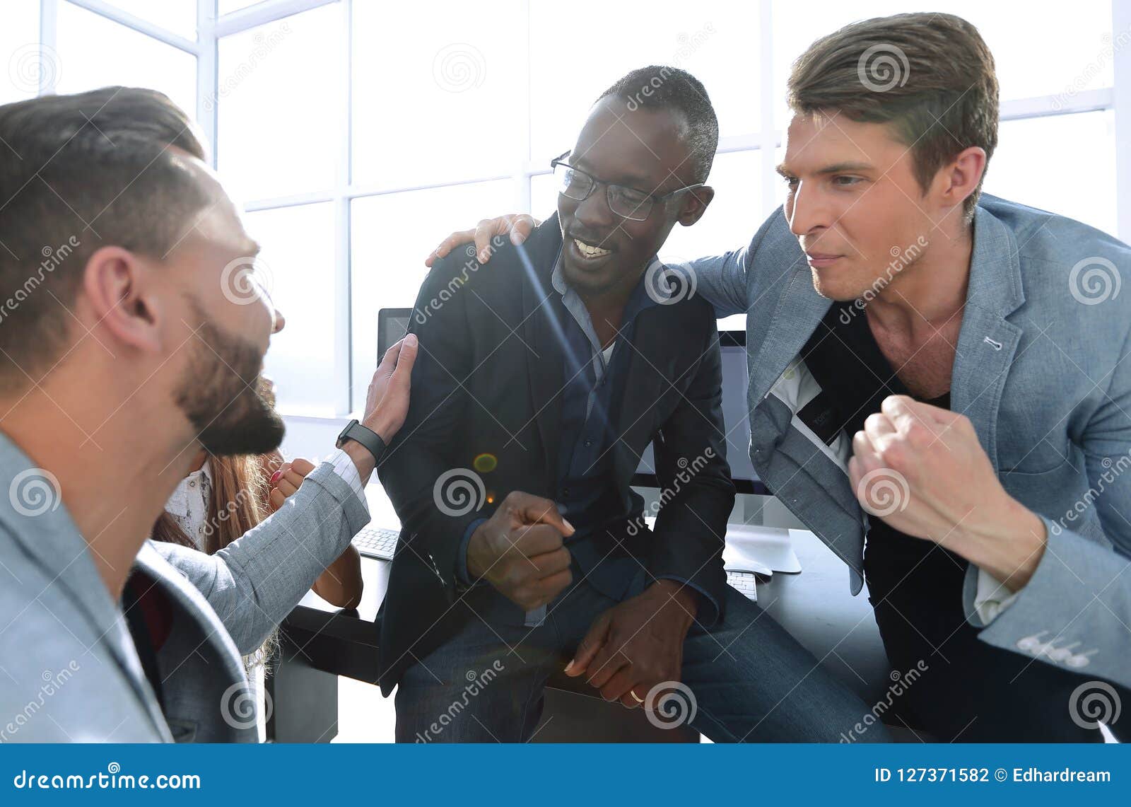 Group of Office Colleagues in the Workplace Stock Photo - Image of ...