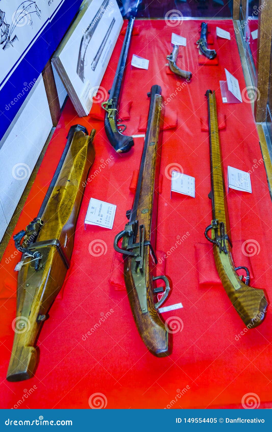 Group of Old Shotguns Display Editorial Image - Image of shot, west ...