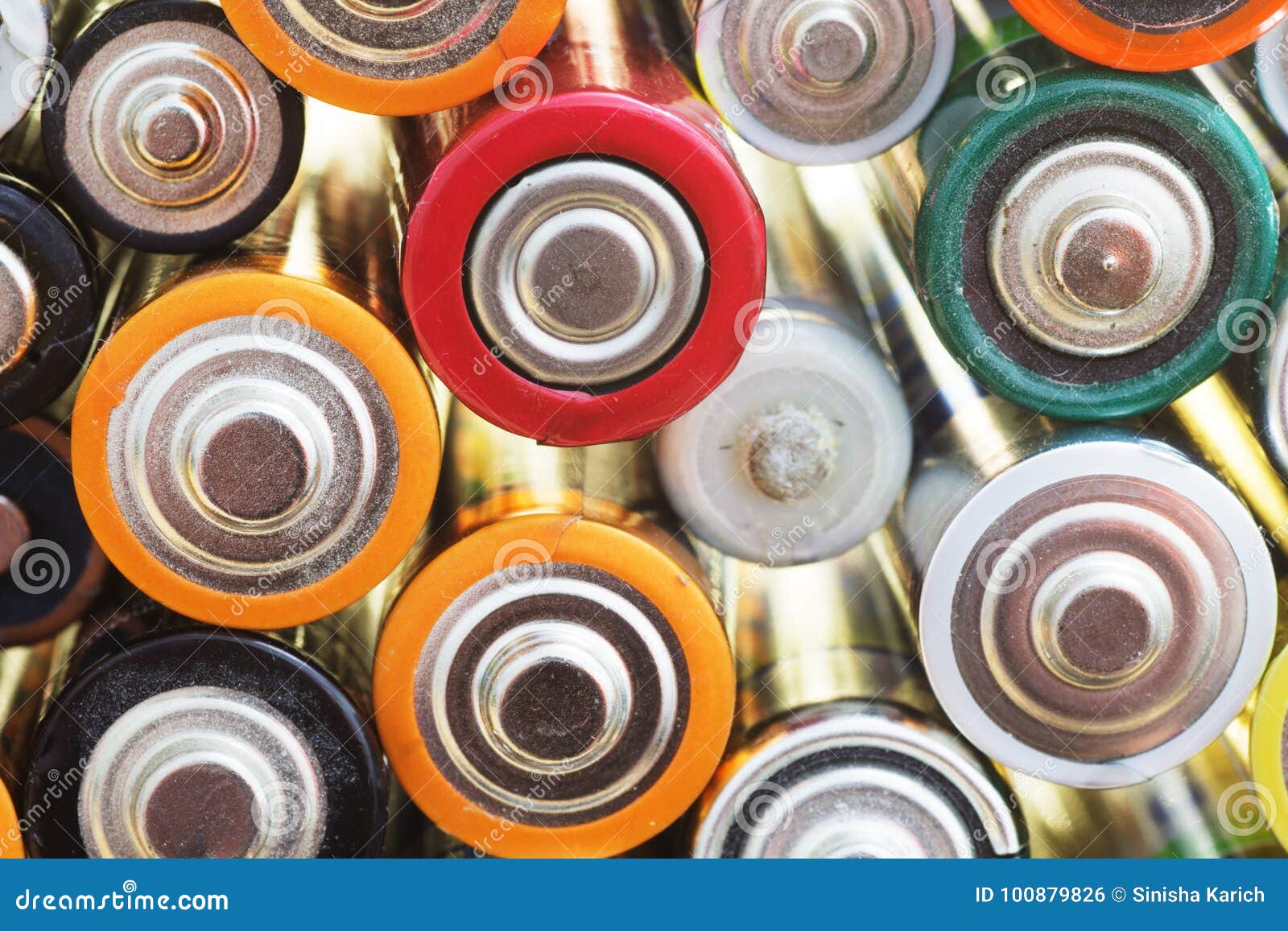 Many various batteries. stock photo. Image of concept - 100879826