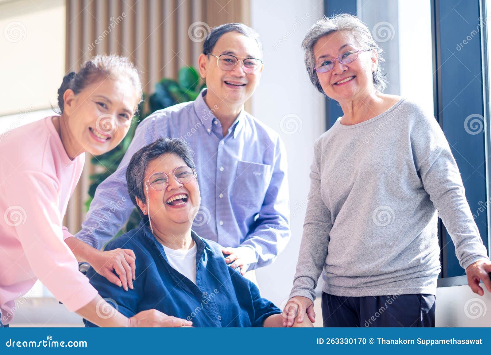 Group of Older and Happy People Spending Time Together Stock Photo ...